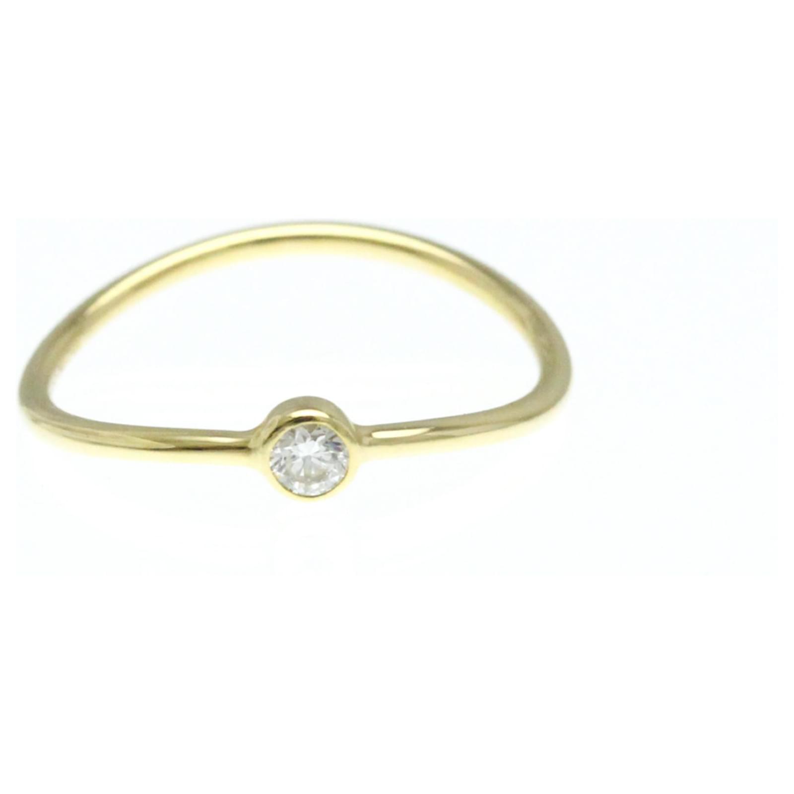 Tiffany & Co Tiffany Wave Ring Single Row Golden Yellow gold ref ...