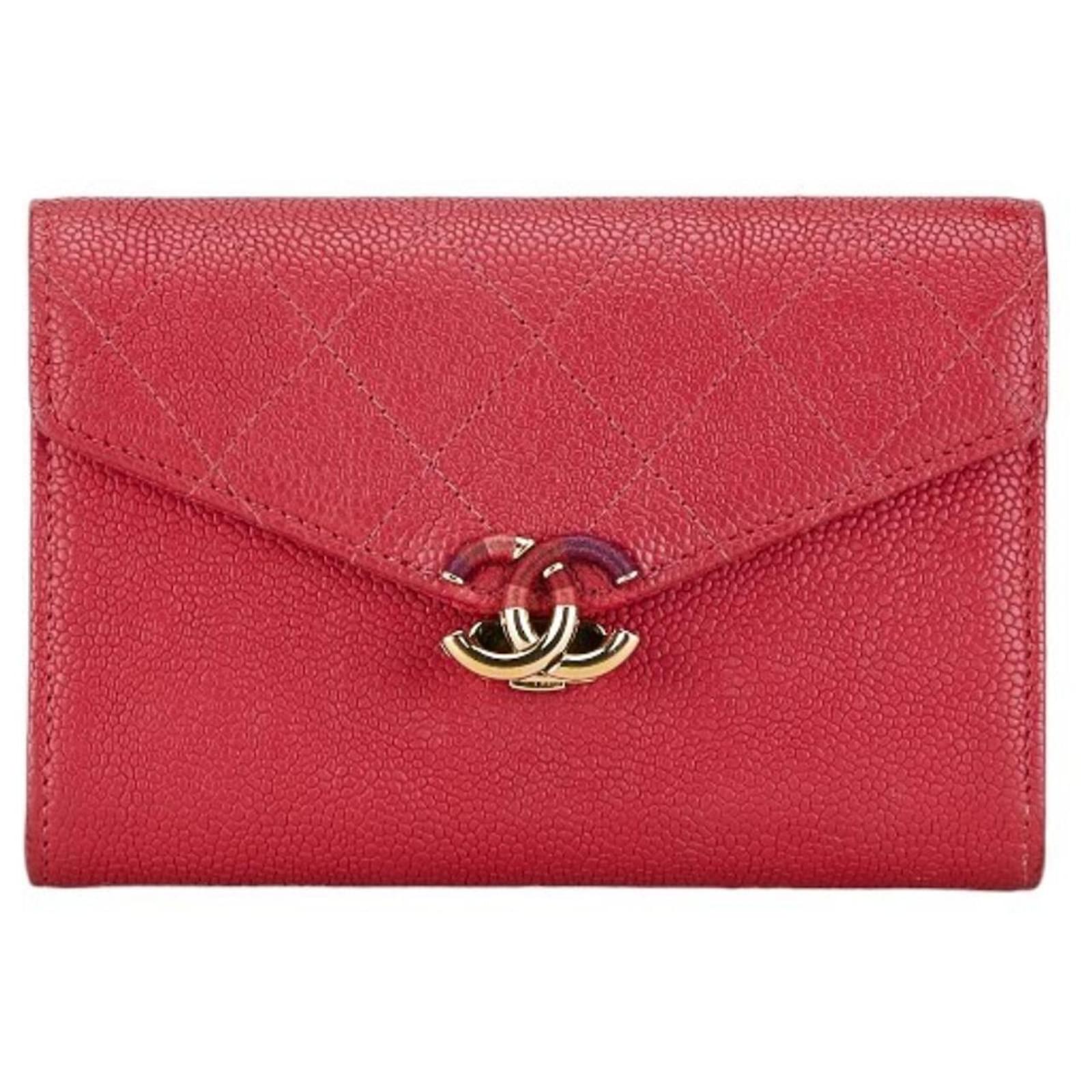 Chanel Coco Mark Flap Wallet in Pink Caviar Leather ref.1578319 - Joli ...
