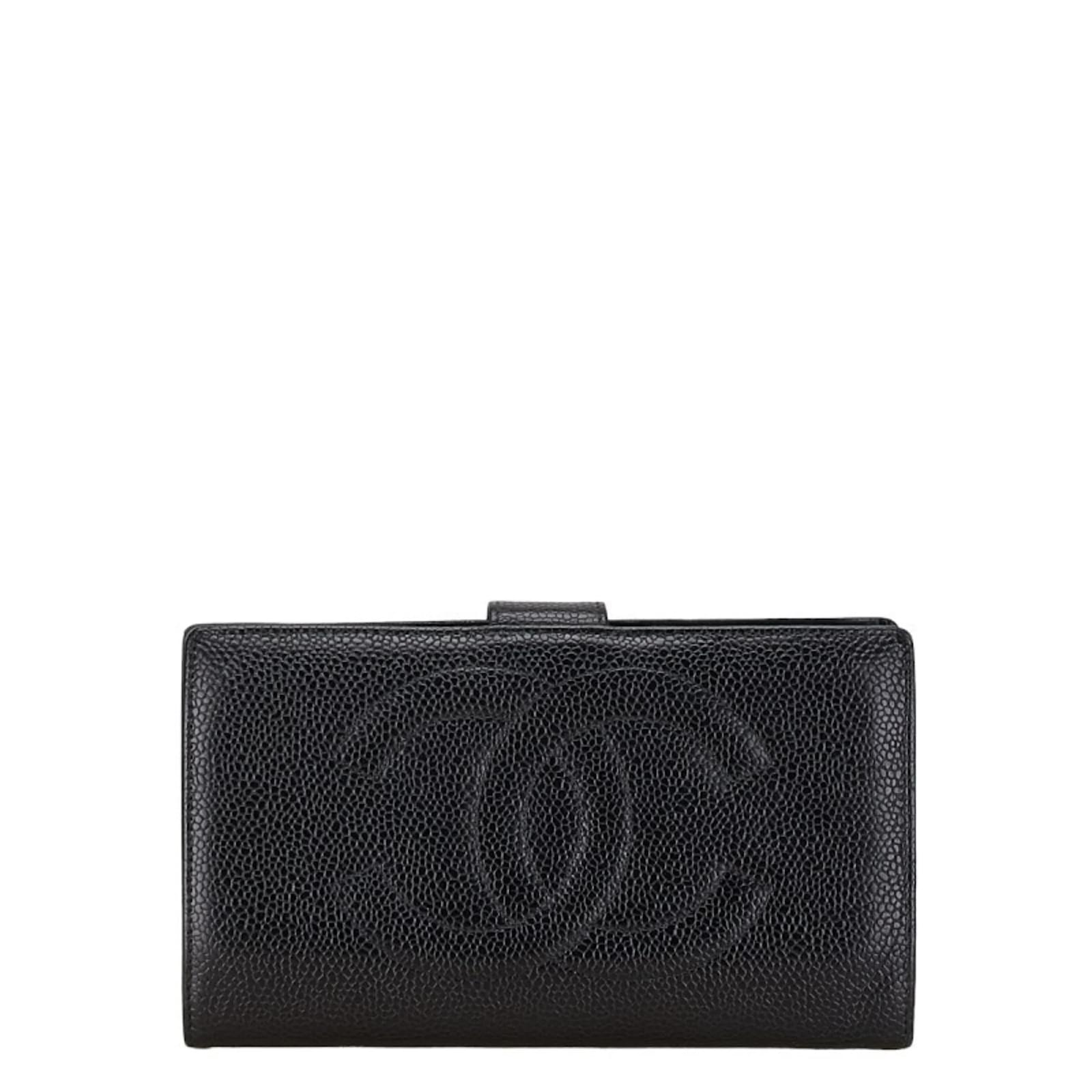Chanel Coco Mark Long Wallet in Black Caviar Leather ref.1578345 - Joli ...