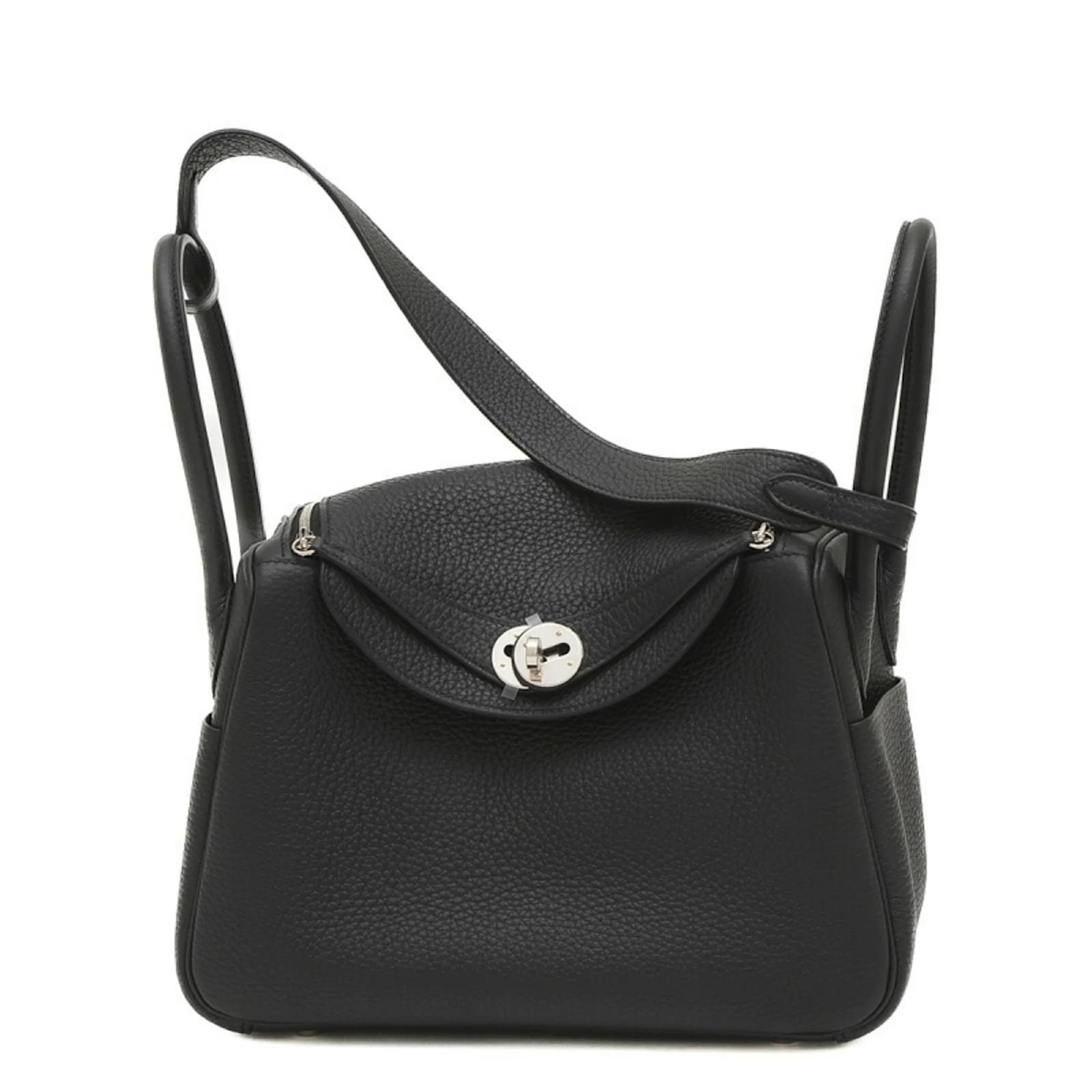 Hermès Hermes Lindy 26 Handbag in Black Taurillon Leather ref.1578835 ...