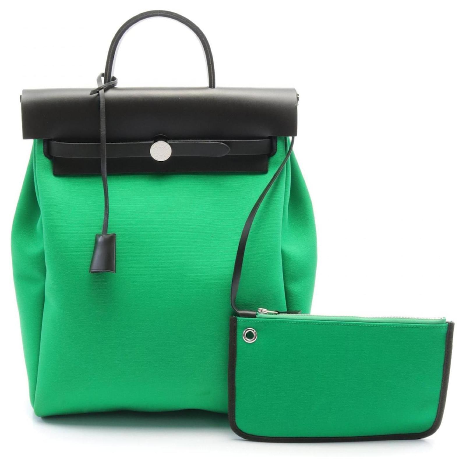 Hermès Hermes HERMES Airbag Zip-Ado PM Rucksack Backpack Black Green ...