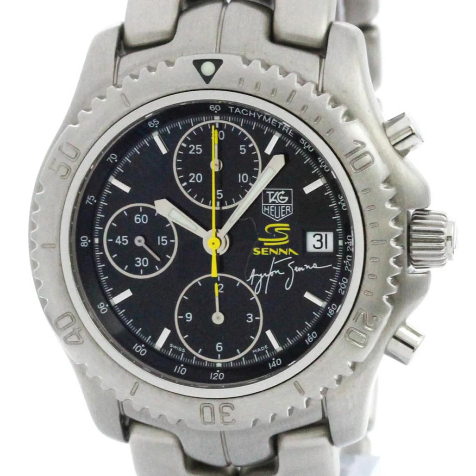TAG HEUER Link Chronograph Ayrton Senna Limited Watch CT2115 ref ...