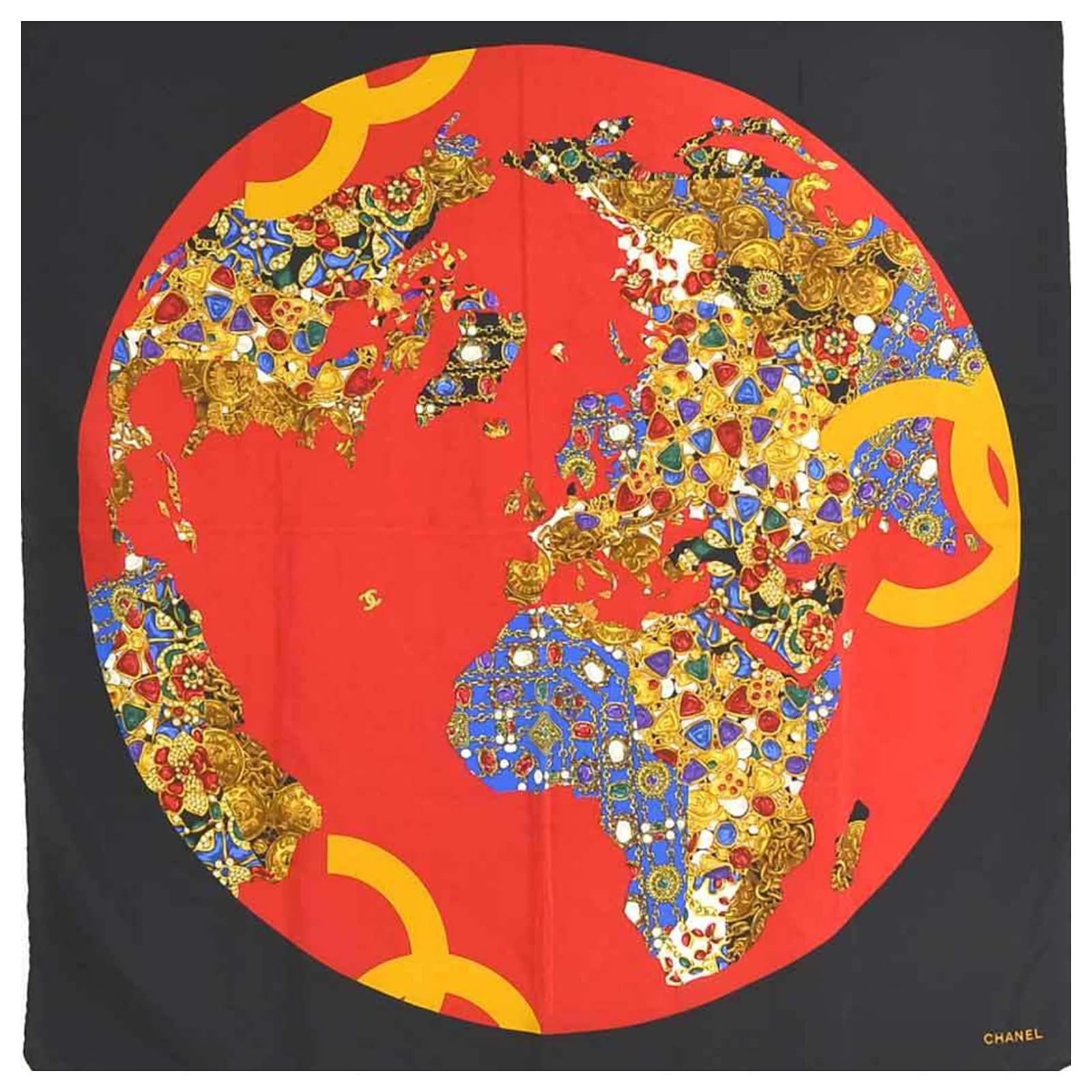 Chanel Red Silk Scarf ref.1580308 - Joli Closet