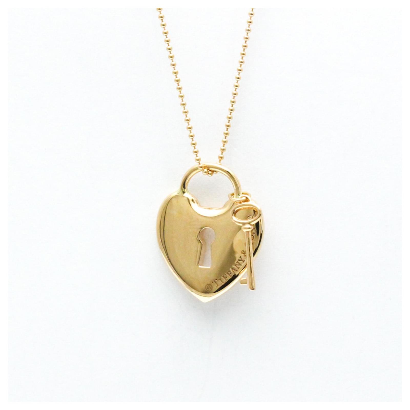 Tiffany Herzschlussel Halskette aus Rosegold