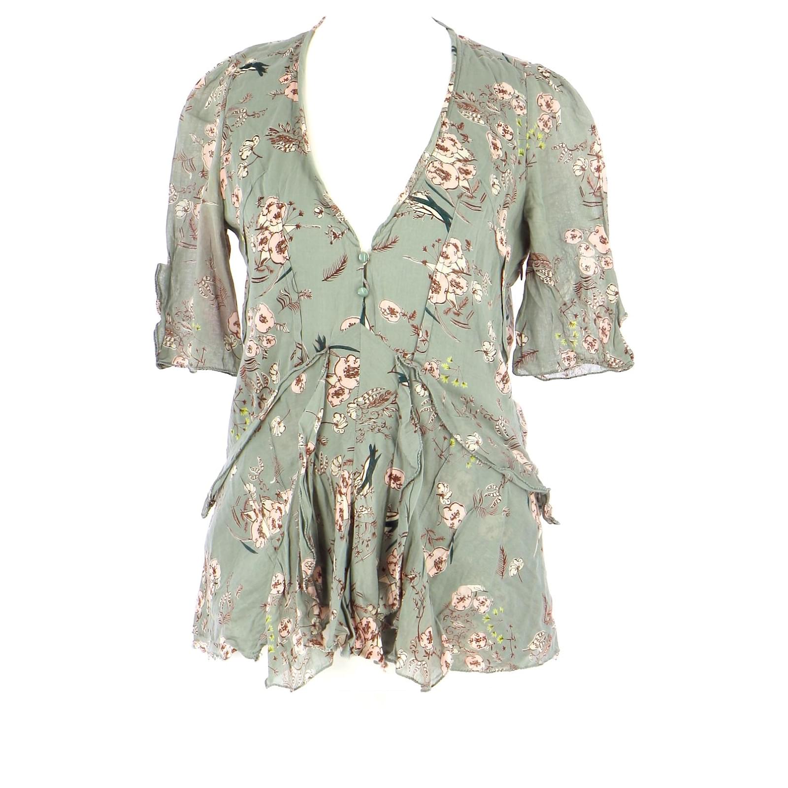 Isabel Marant Top Light green Cotton ref.1581278 - Joli Closet