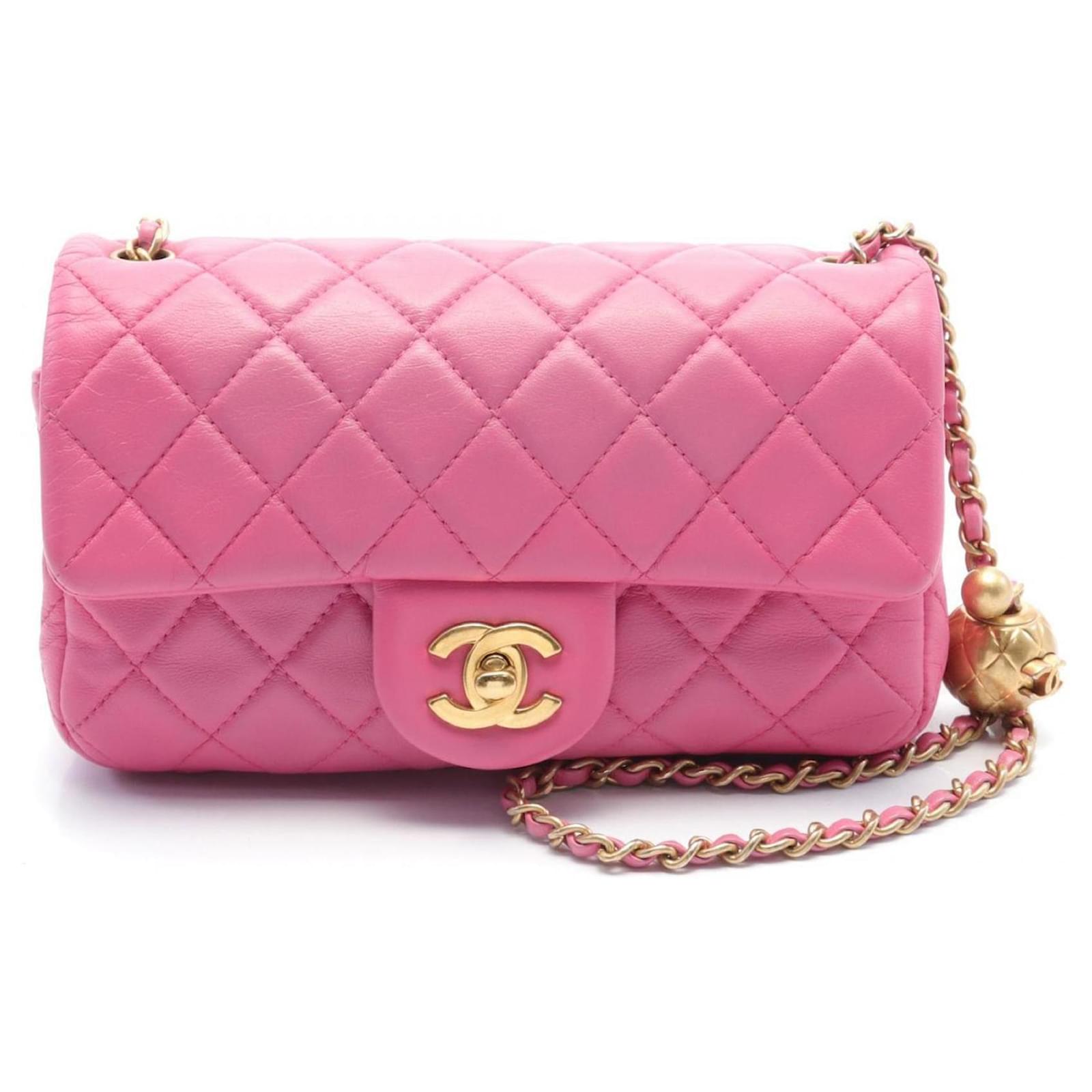 Chanel Matelasse Flap Bag Pink Leather ref.1581747 - Joli Closet