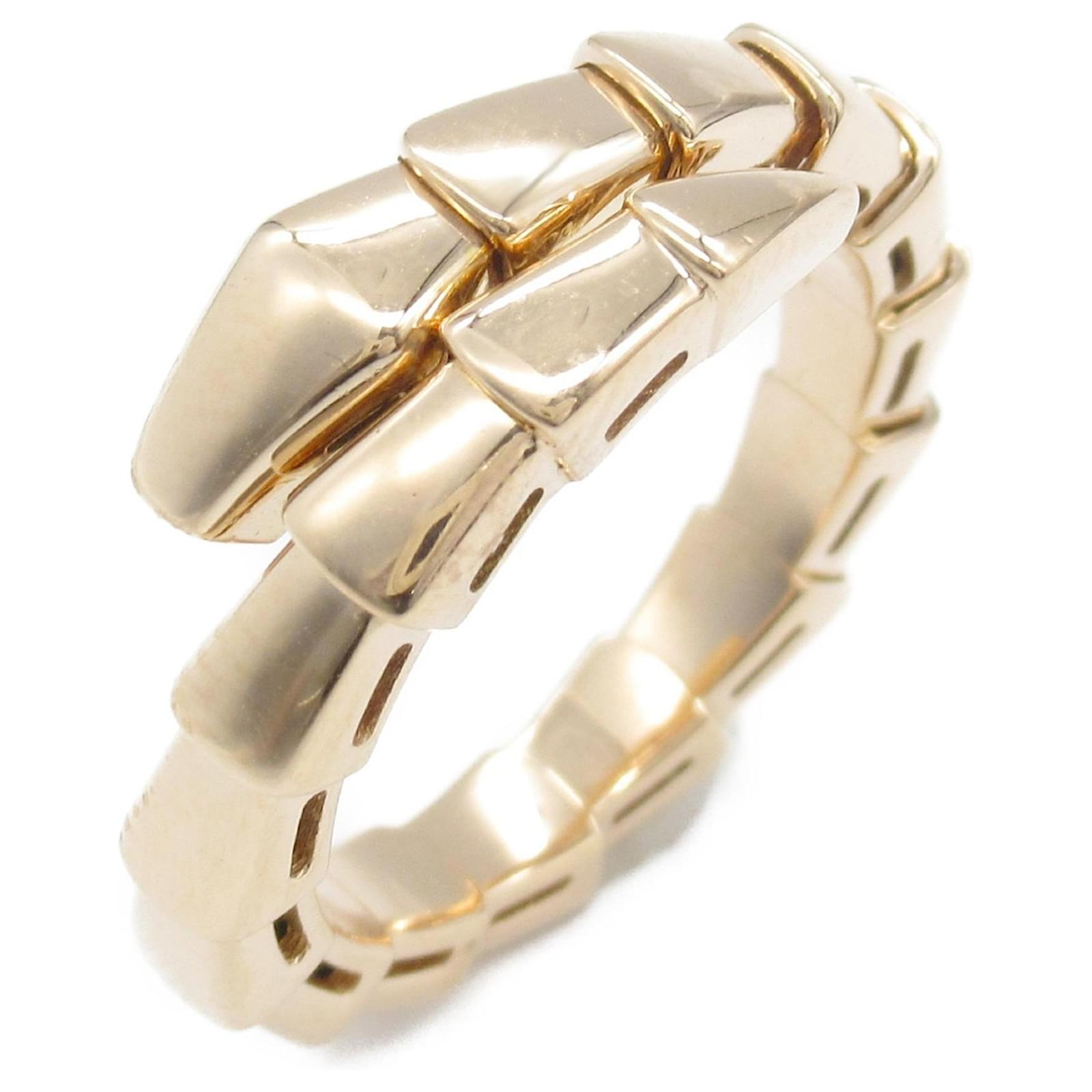 Bulgari Bvlgari Serpenti Viper Ring in 18K Pink Gold Golden ref.1584200 ...