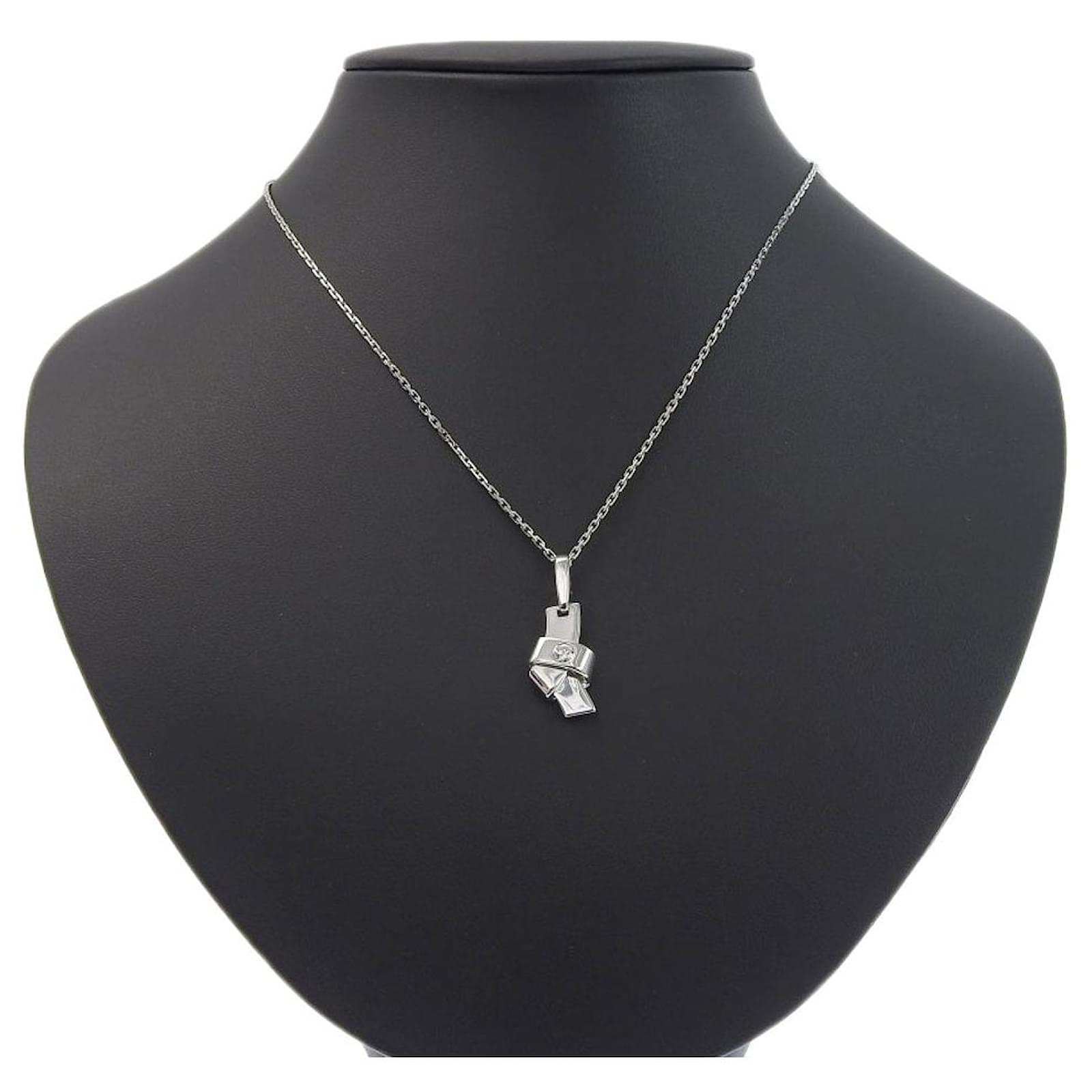 Cartier Necklace Silvery Metallic Silver Metal ref.1585297 - Joli Closet