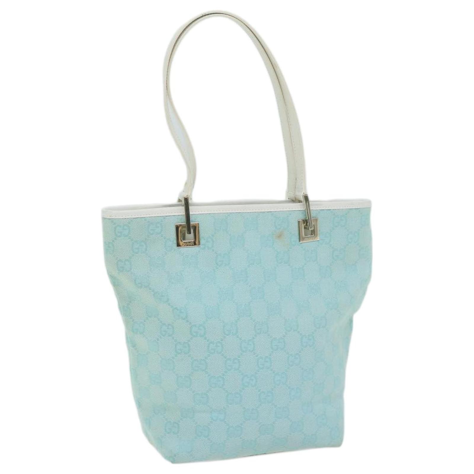 Gucci Gg Canvas Tote Blue Cloth ref.1588300 - Joli Closet