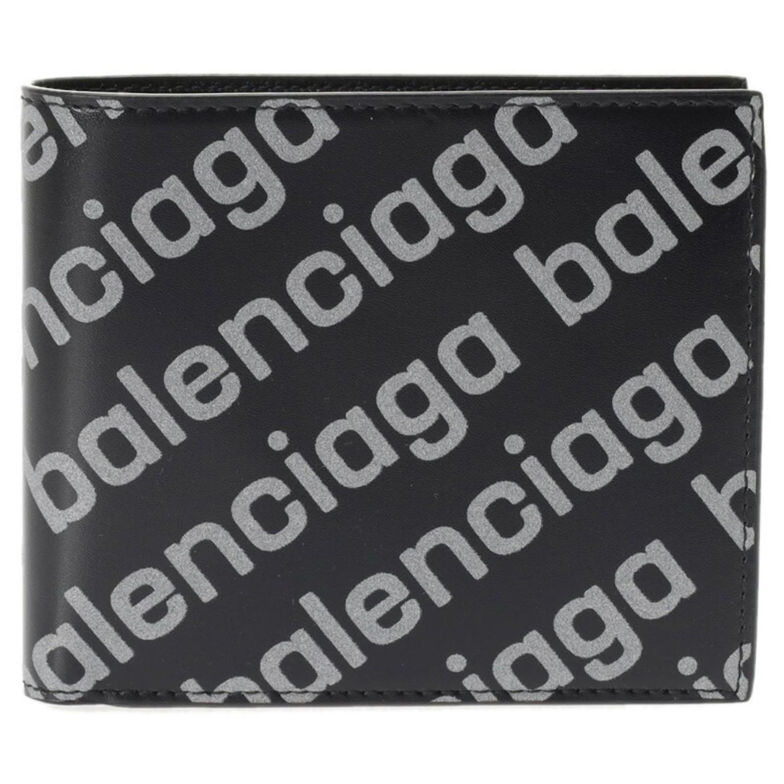 Balenciaga Glam Bifold Wallet Brown Black Leather ref.1591960 - Joli Closet