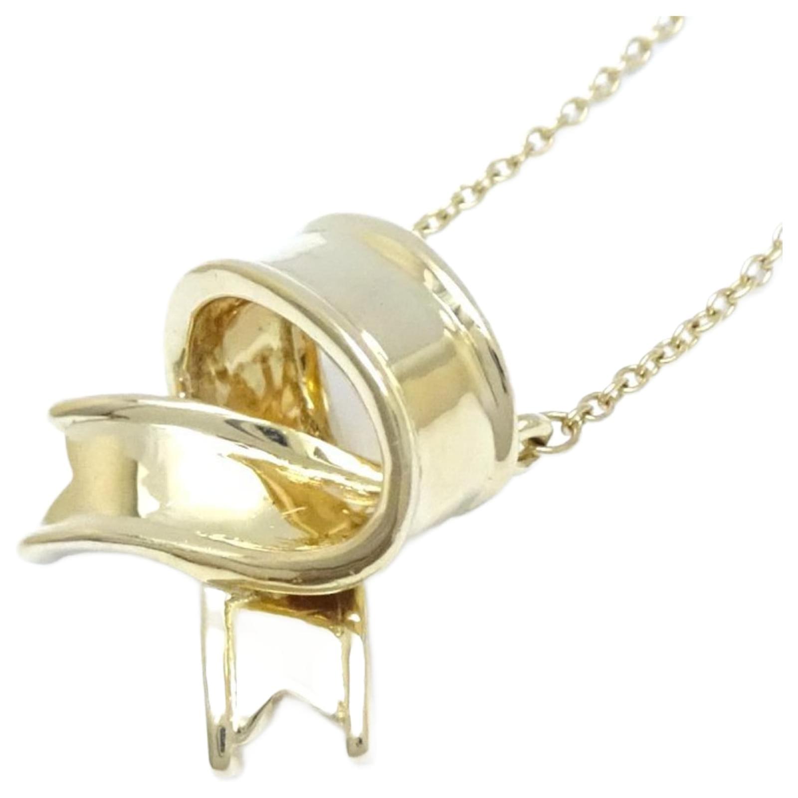 Tiffany & Co. 18K Yellow Gold Ribbon Necklace ref.1593894 - Joli Closet