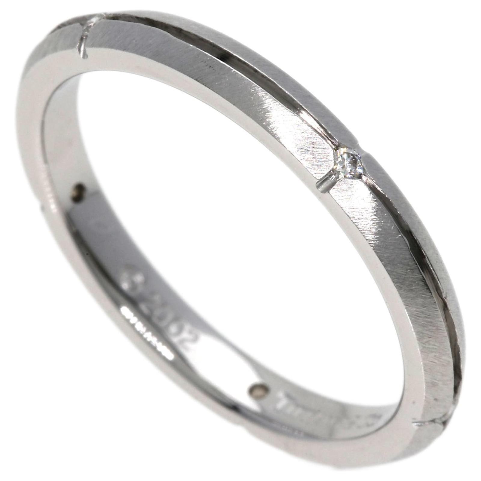 Tiffany & Co. Streamer Narrow 5P Diamond Ring White gold ref.1593935 ...