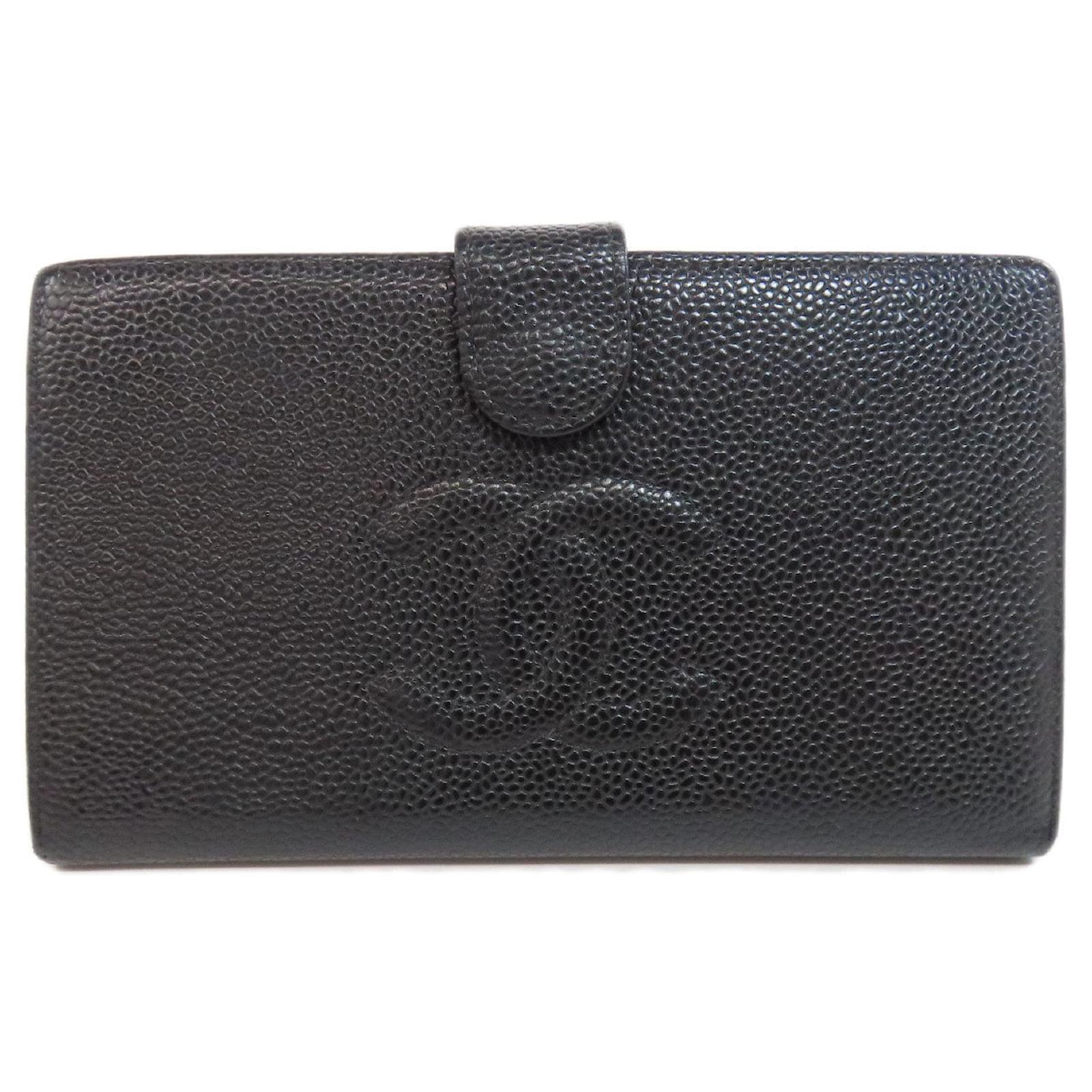 Chanel Coco Mark Long Wallet in Black Caviar Leather ref.1594434 - Joli ...