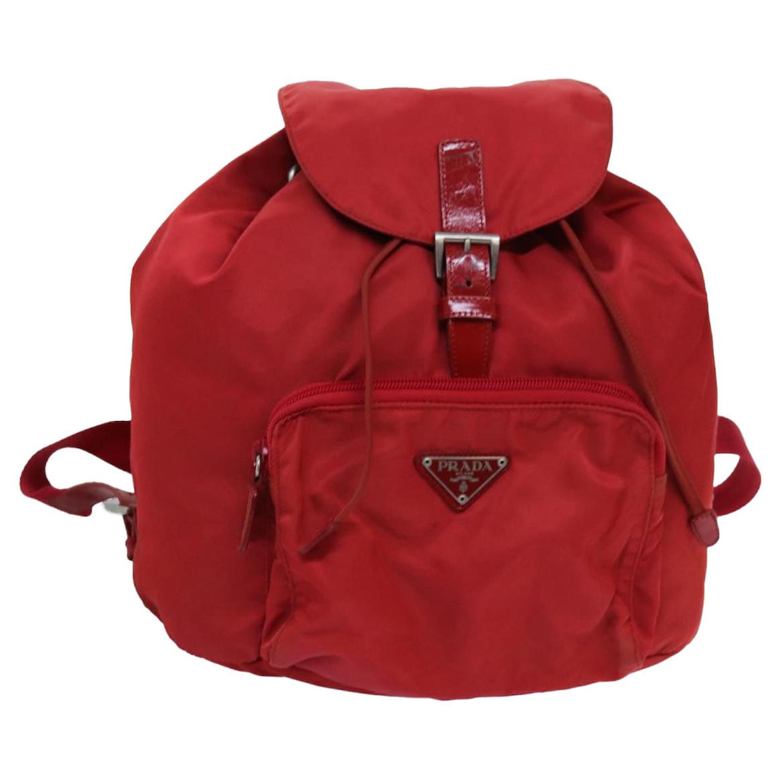 Prada Backpack Nylon Red ref.1596009 - Joli Closet