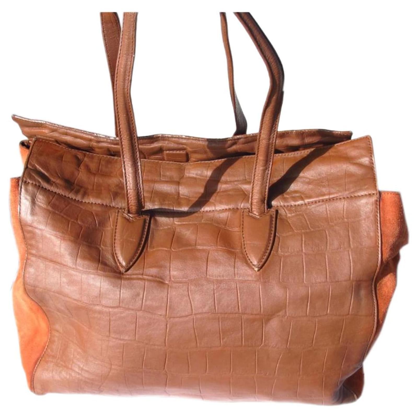 Max Mara bag with clutch Brown Orange Leather Deerskin ref.1596282 ...