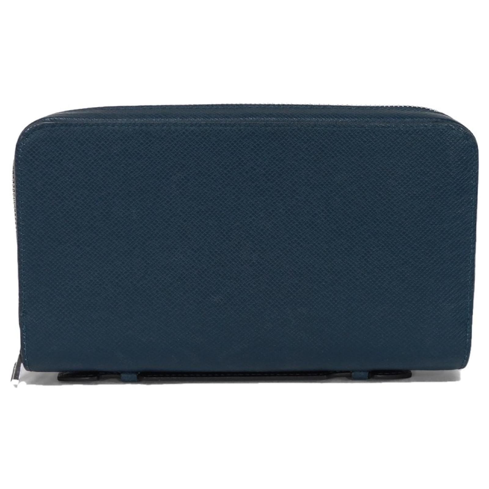 Louis Vuitton Long Wallet Zippy XL Blue Navy blue Leather ref.1596302 ...