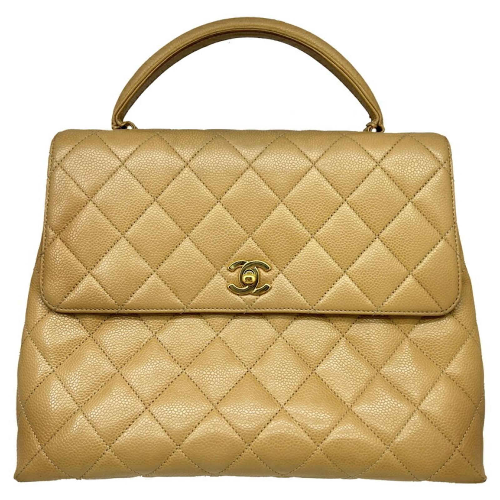 Chanel Coco Handle Beige Leather ref.1596943 - Joli Closet