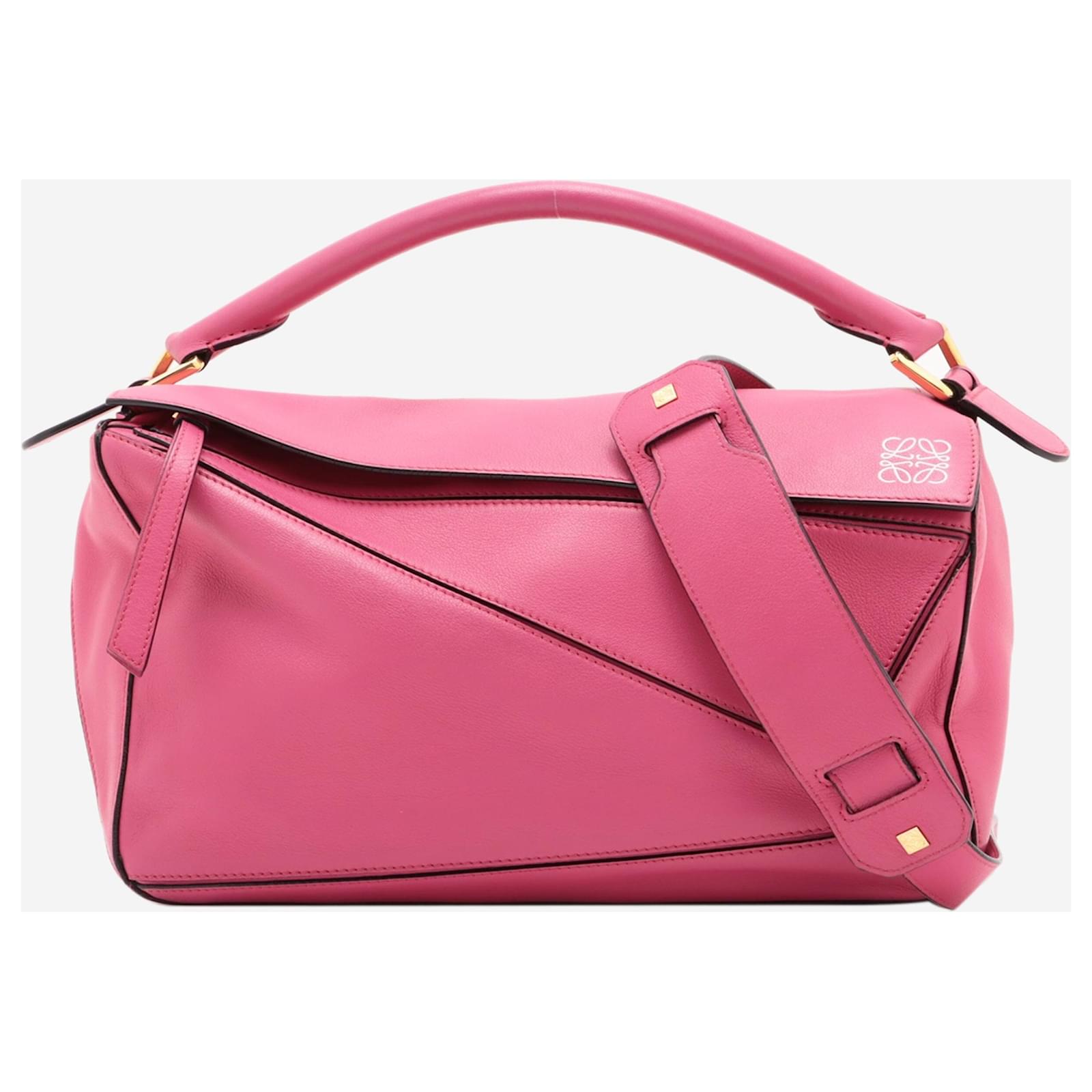 Loewe Pink medium Puzzle bag Leather ref.1598332 - Joli Closet