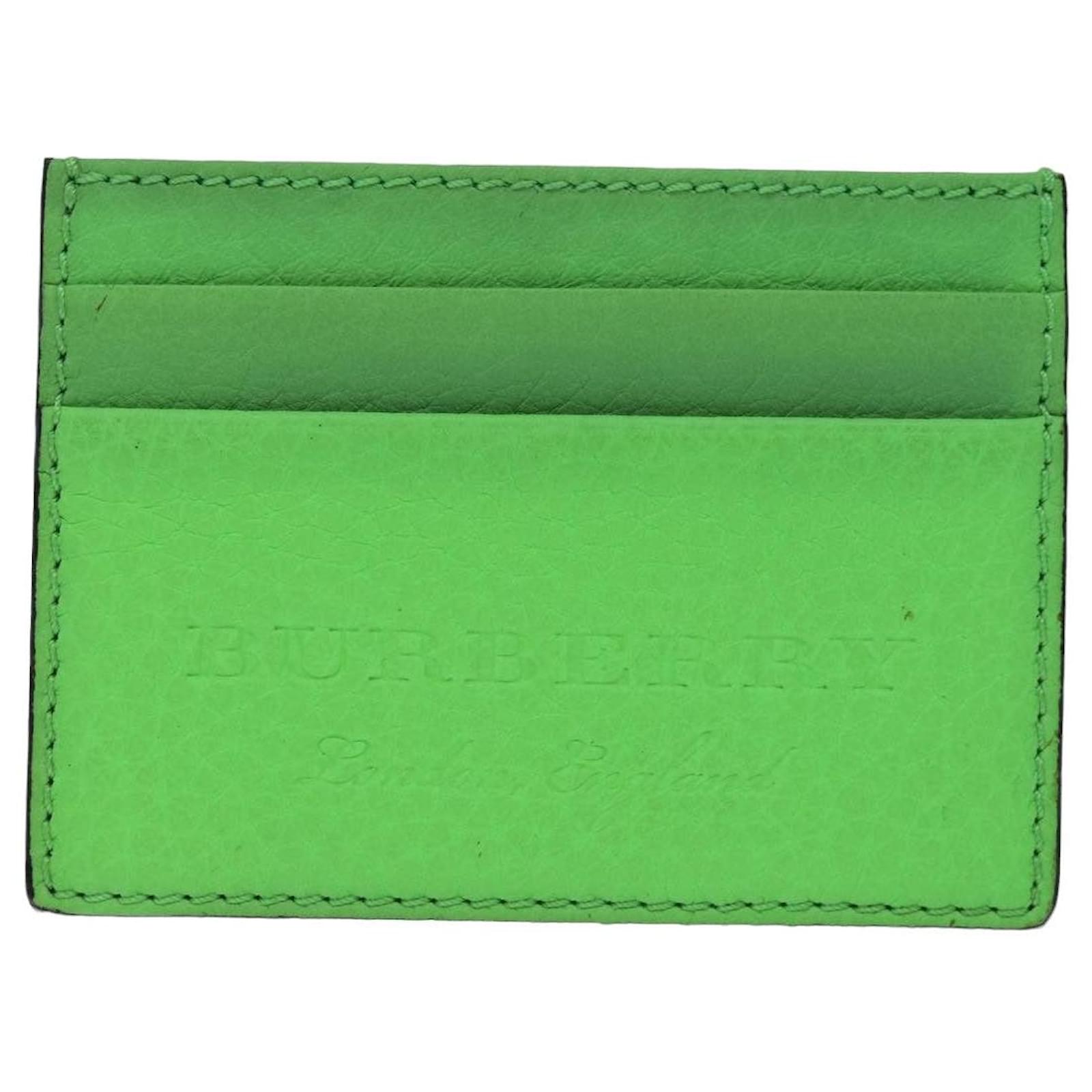 Burberry Wallet Green Leather ref.1603112 - Joli Closet