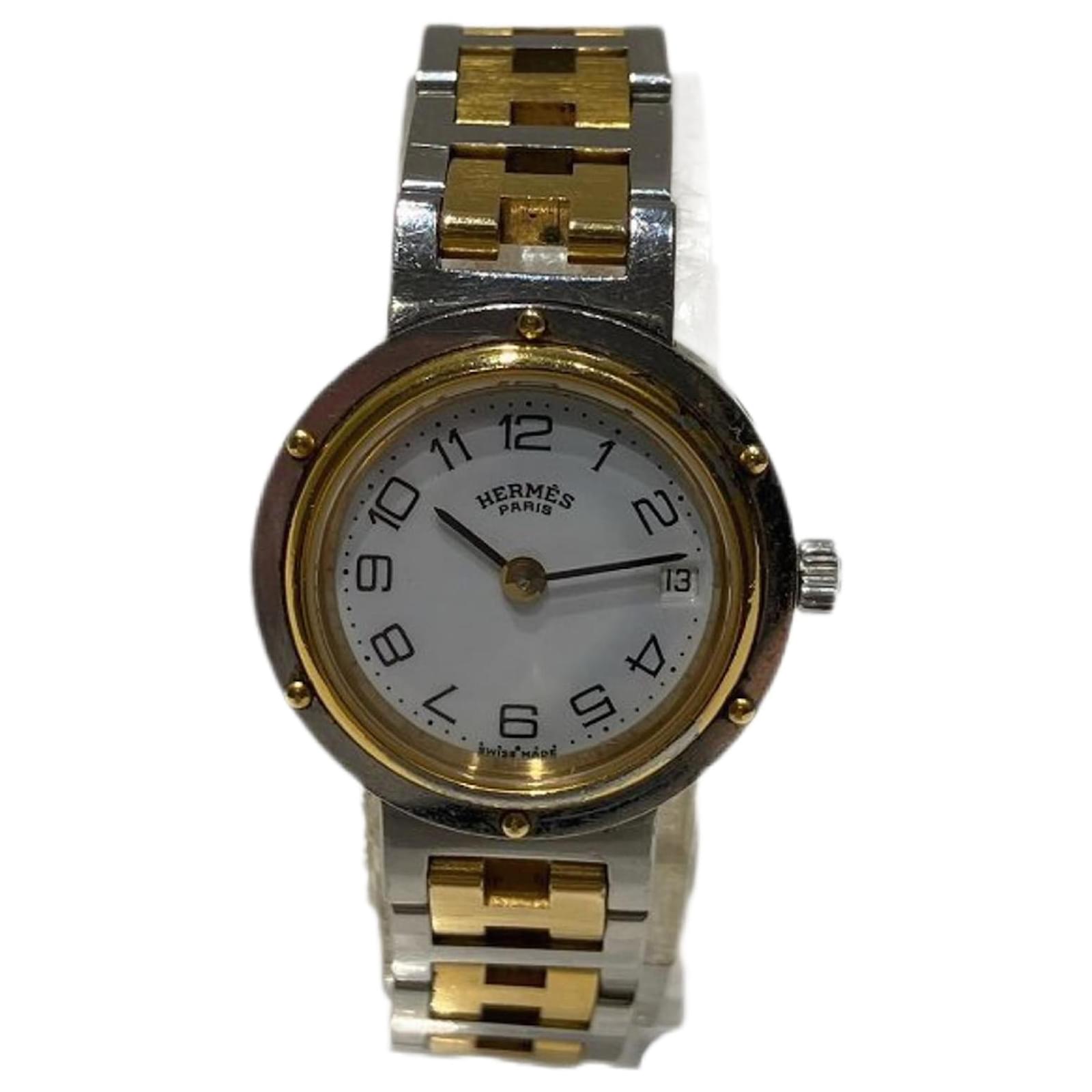 Hermès Hermes Clipper Old Type Quartz Watch ref.1603531 - Joli Closet