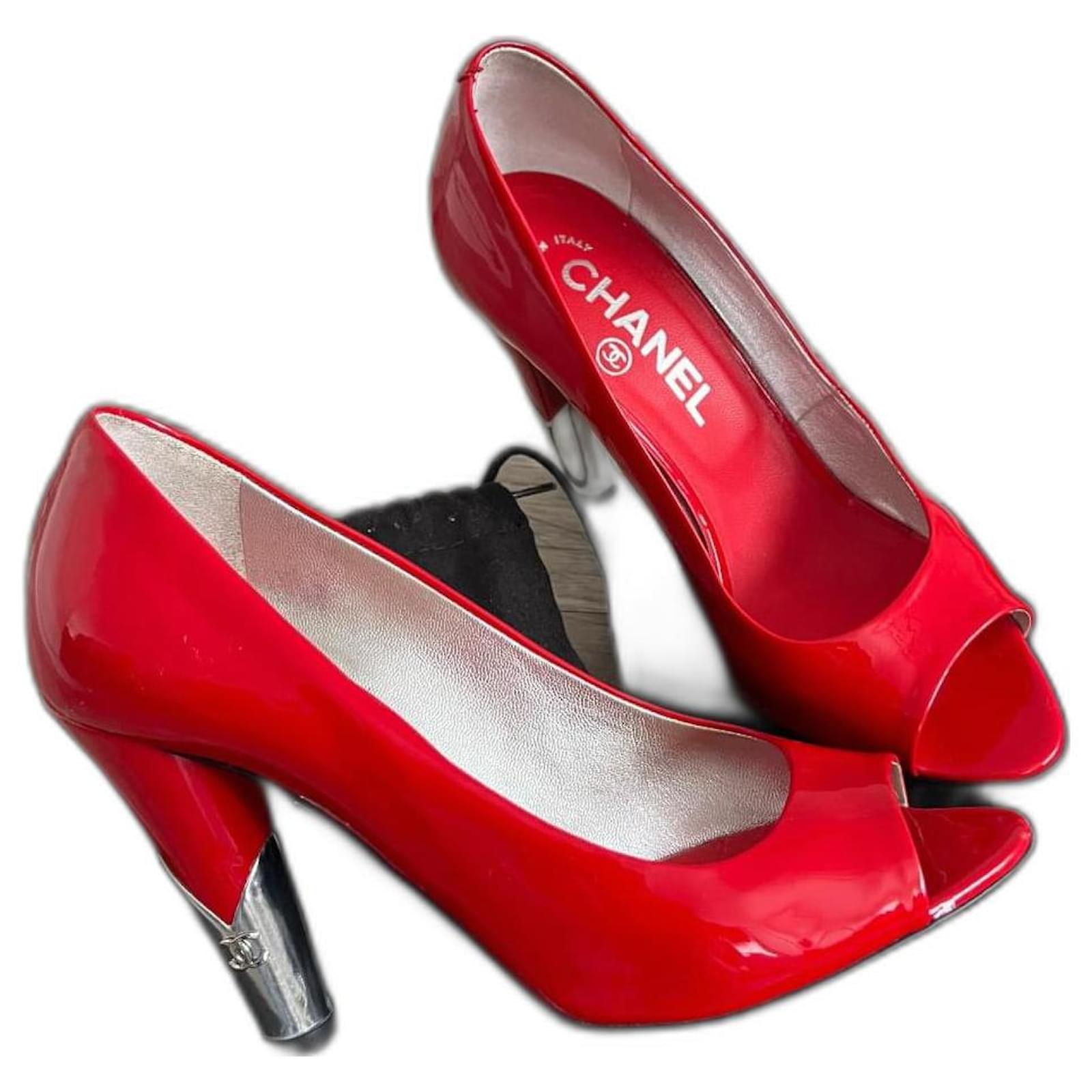Chanel Heels Red Patent leather ref.1603724 - Joli Closet
