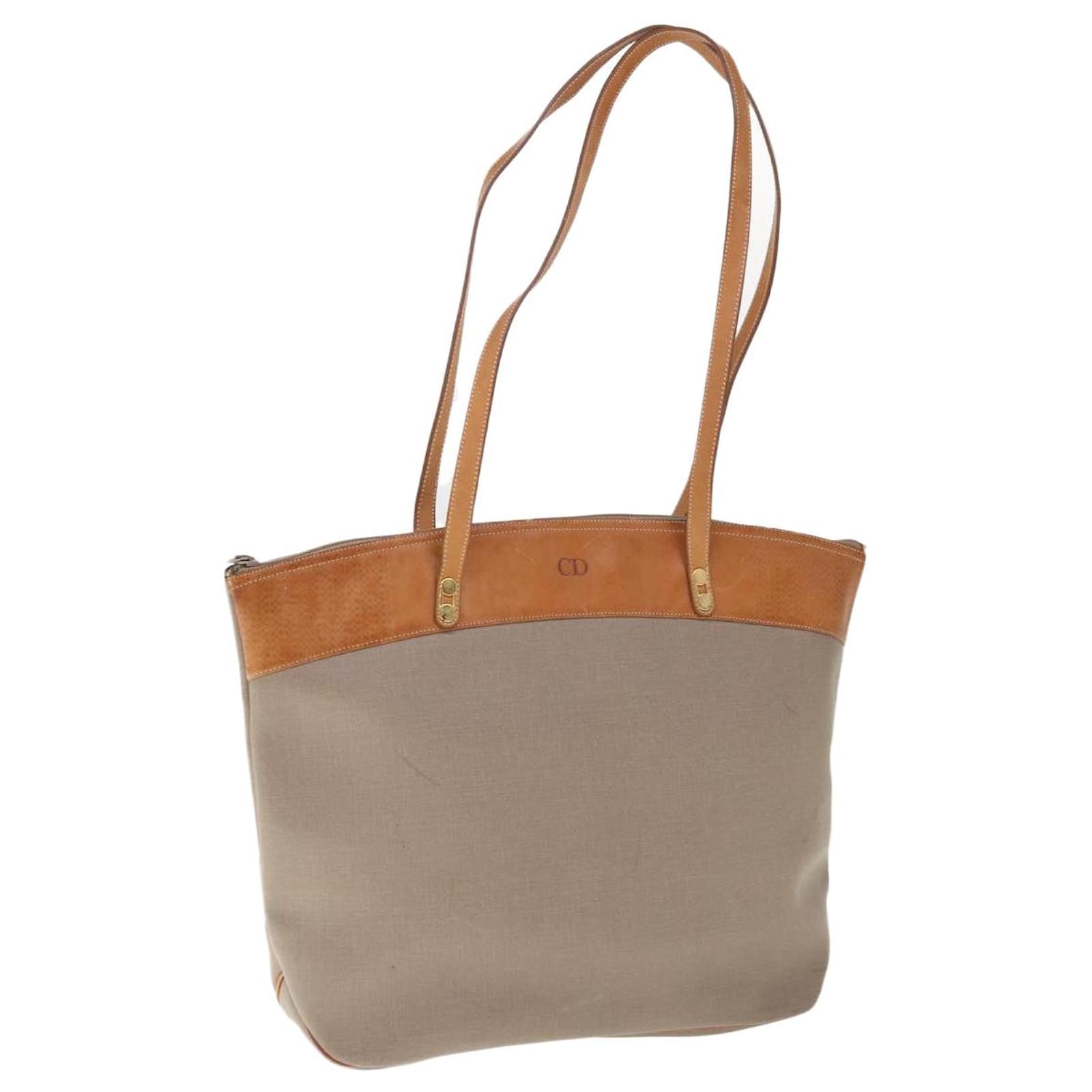 Christian Dior Dior Cd Tote Grey Cloth ref.1604106 - Joli Closet
