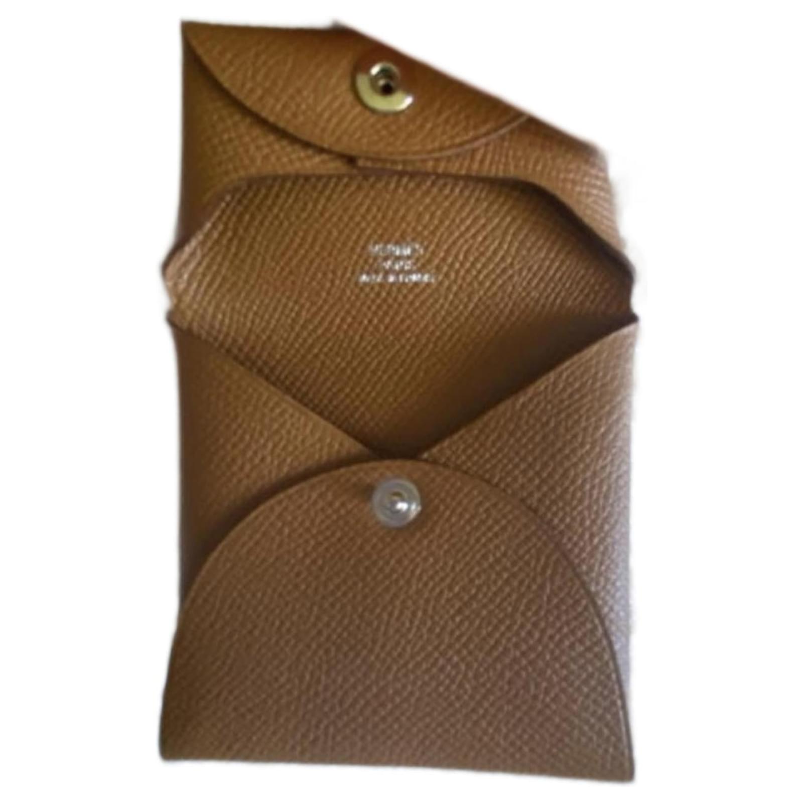 Hermès Wallets Caramel Camel Leather ref.1604948 - Joli Closet
