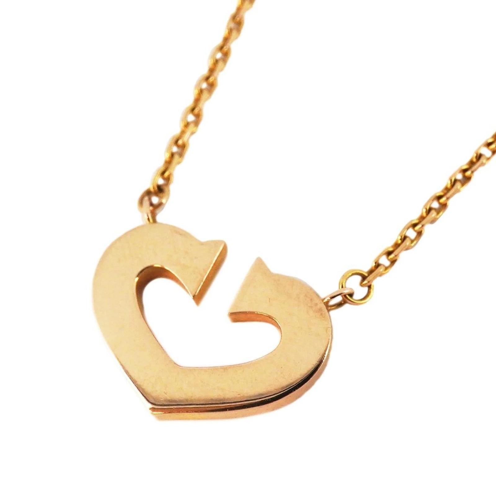 Cartier C Heart Necklace in 18K Pink Gold ref.1605401 - Joli Closet