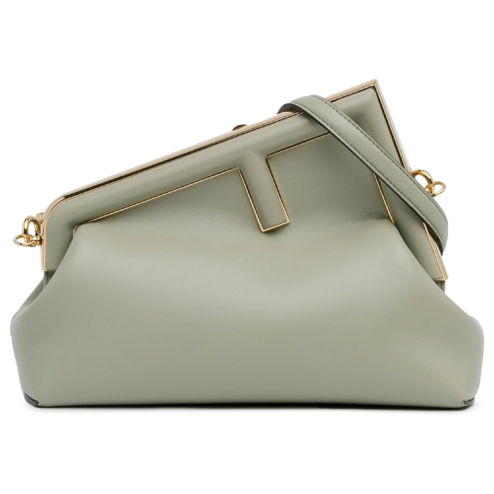 Green Fendi Small Nappa Fendi First Crossbody Bag Leather ref.1606049 ...