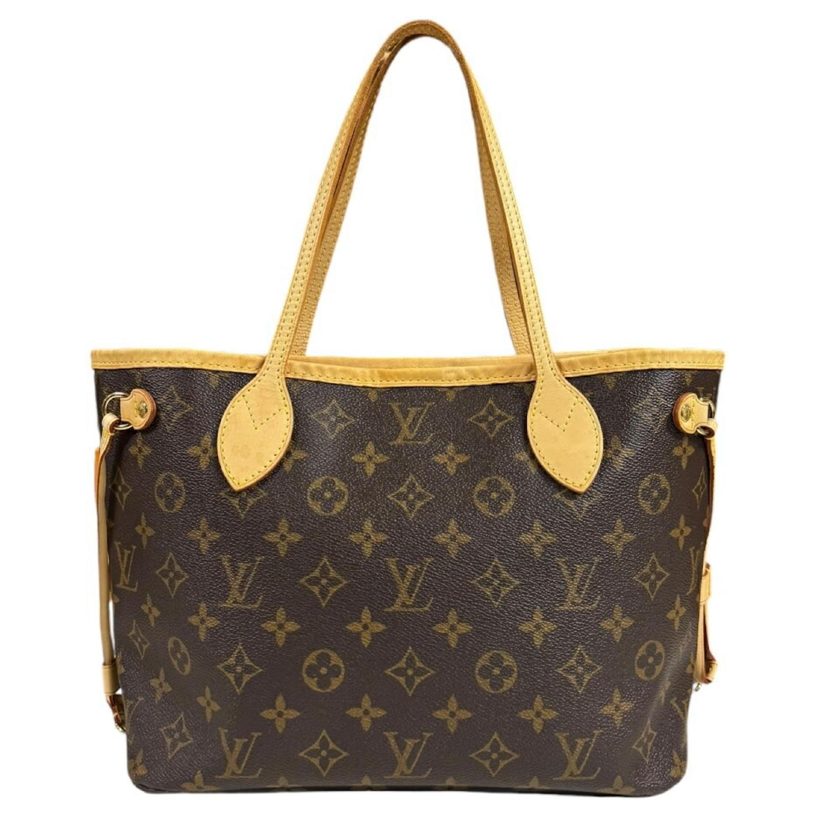 Louis Vuitton Neverfull PM Monogram Tote Bag Brown Patent leather ref ...