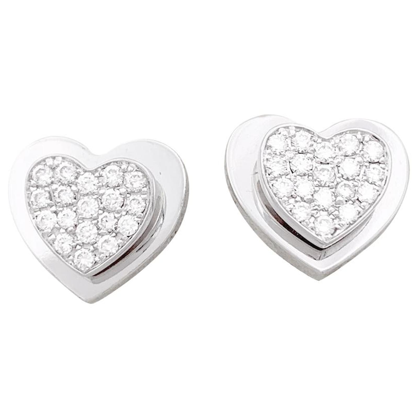 Piaget 'Heart' white gold earrings, diamonds. ref.1610315 - Joli Closet