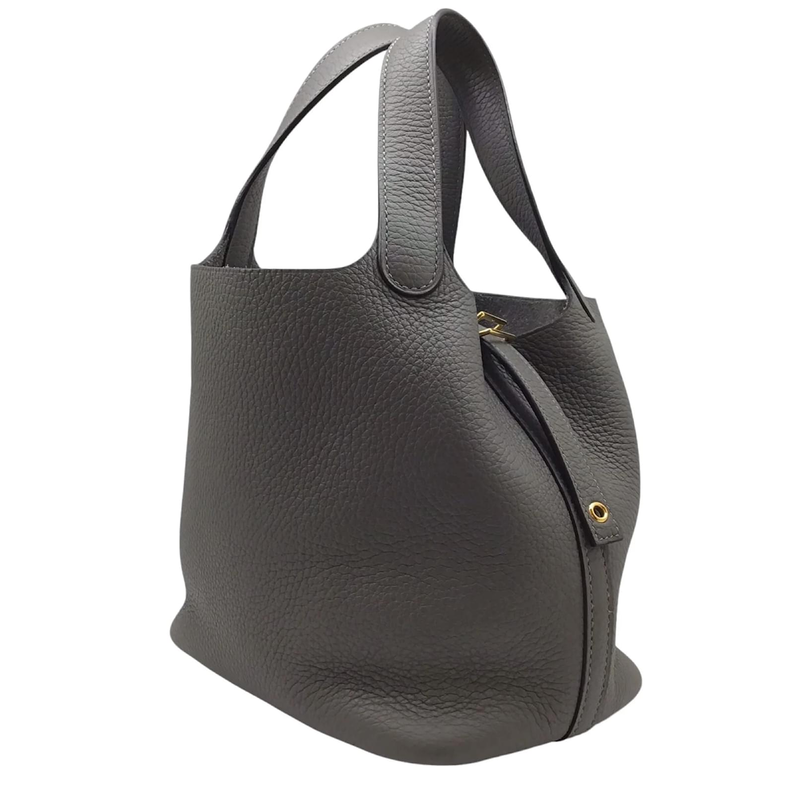 Hermès Hermes Picotin Lock PM 18 Handbag Brown Leather ref.1610924 ...