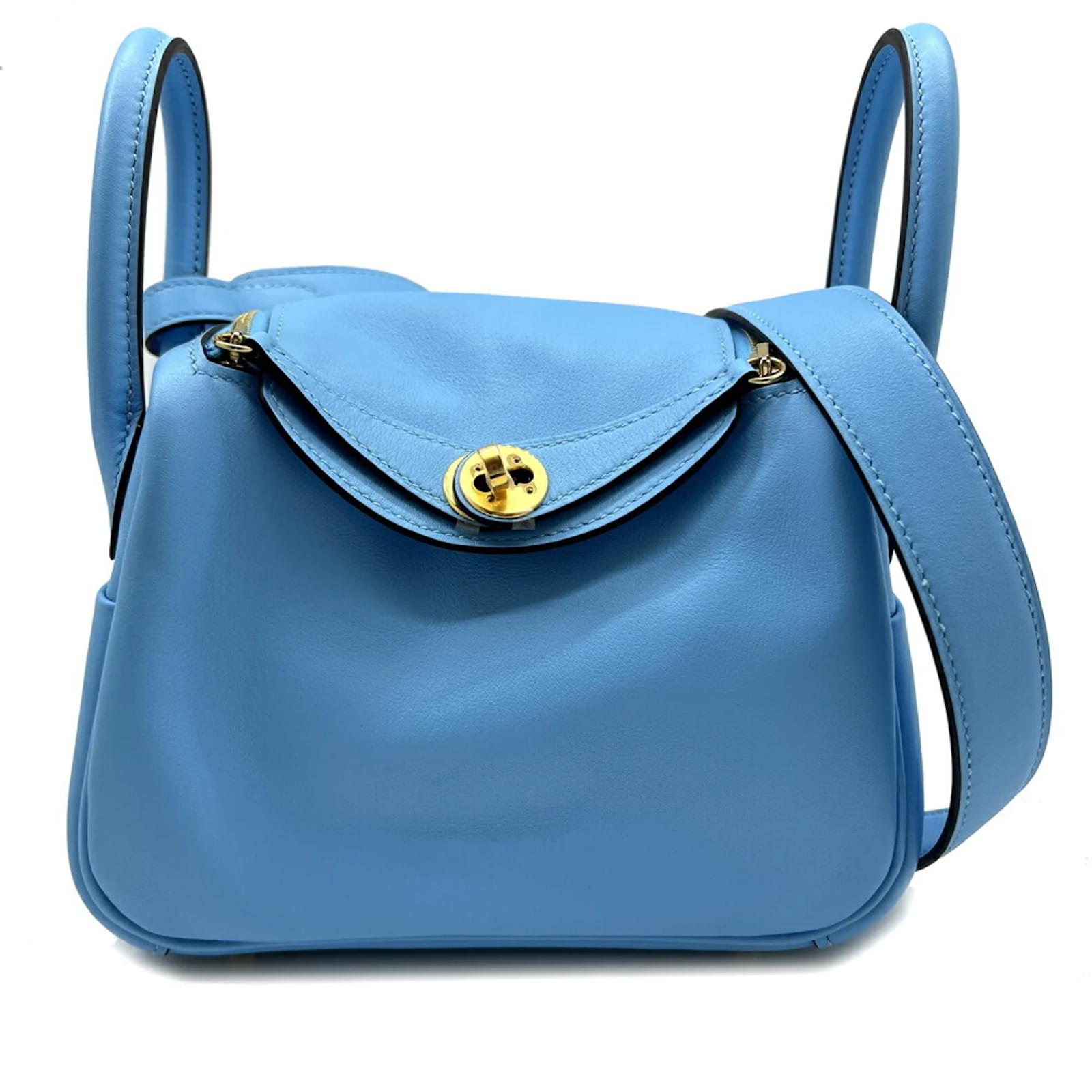 Hermès Hermes Lindy Swift Blue Azotic B Stamp 2023 Handbag Light blue ...