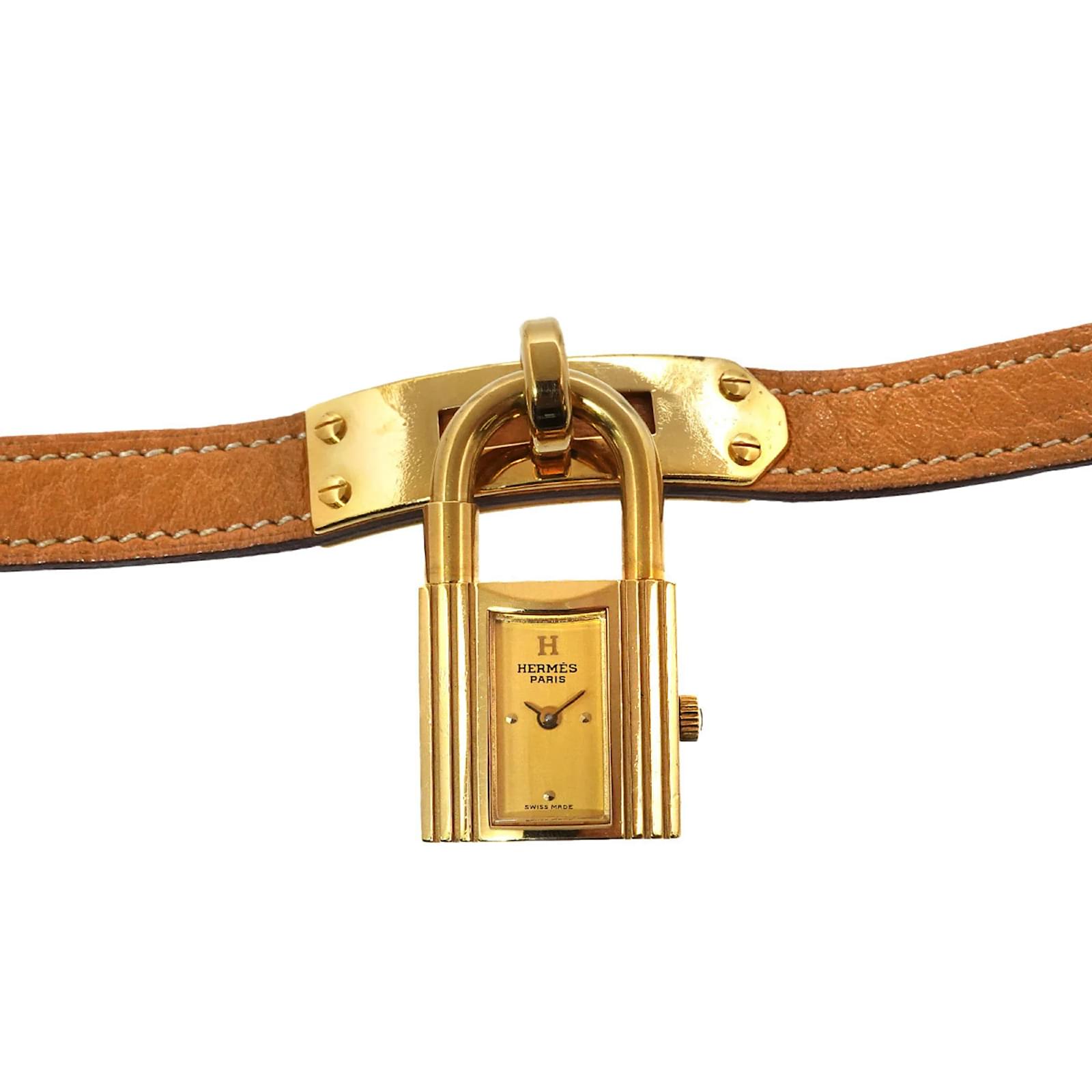 Hermès Hermes Kelly Watch Ladies' Gold Quartz Padlock ref.1612114 ...