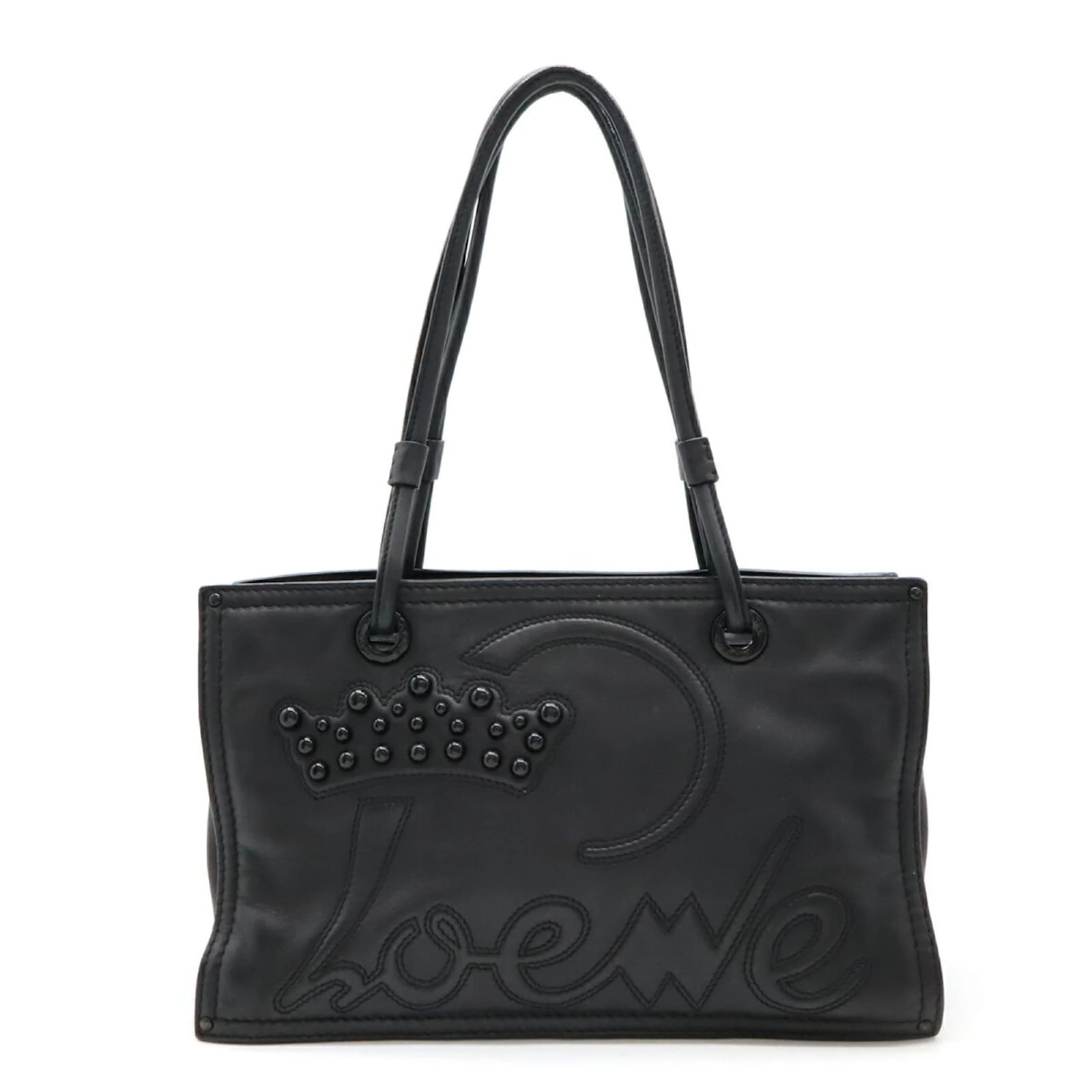 Loewe Black Leather Shopper Tote Bag ref.1612769 - Joli Closet