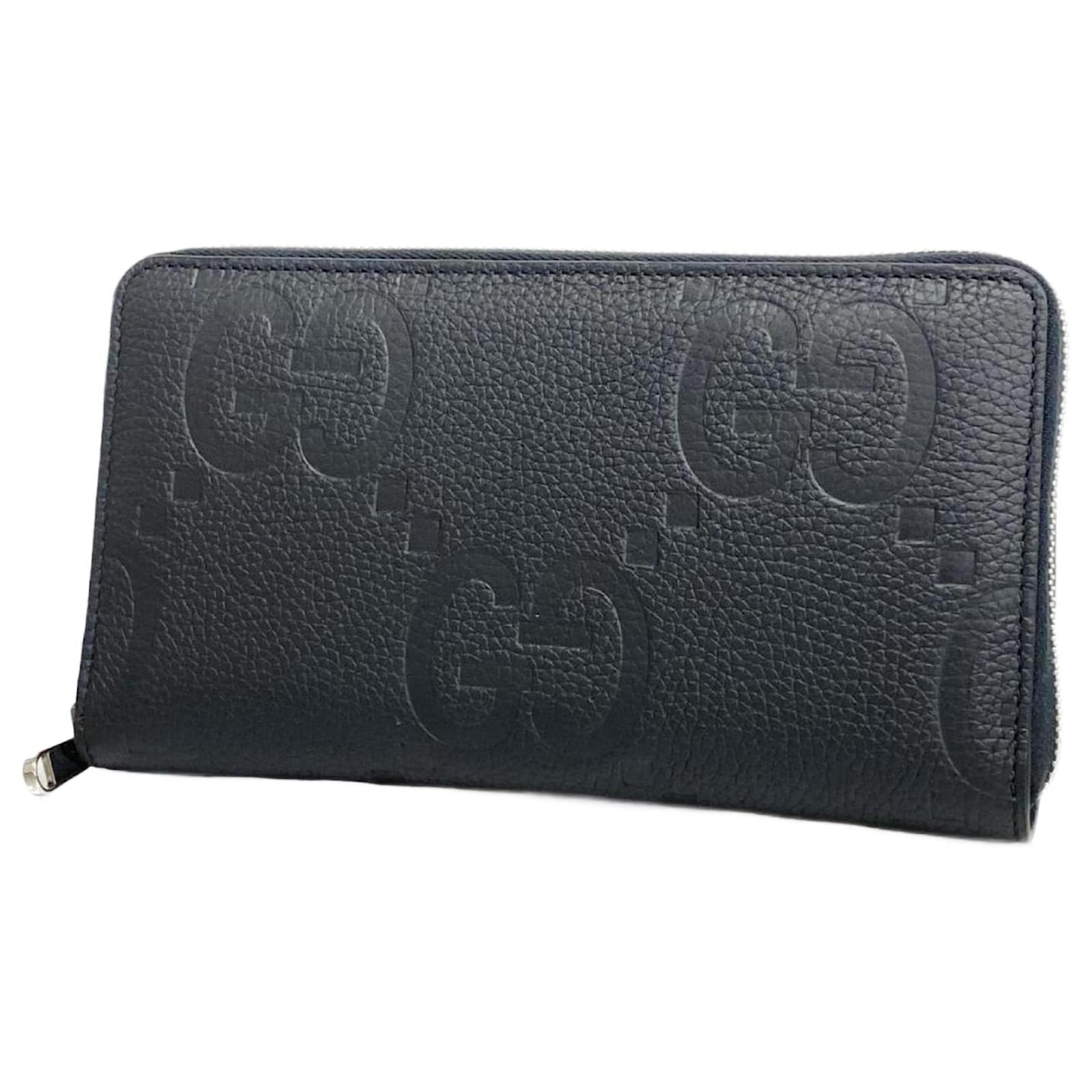 Gucci Jumbo GG Long Wallet Black Leather ref.1615455 - Joli Closet