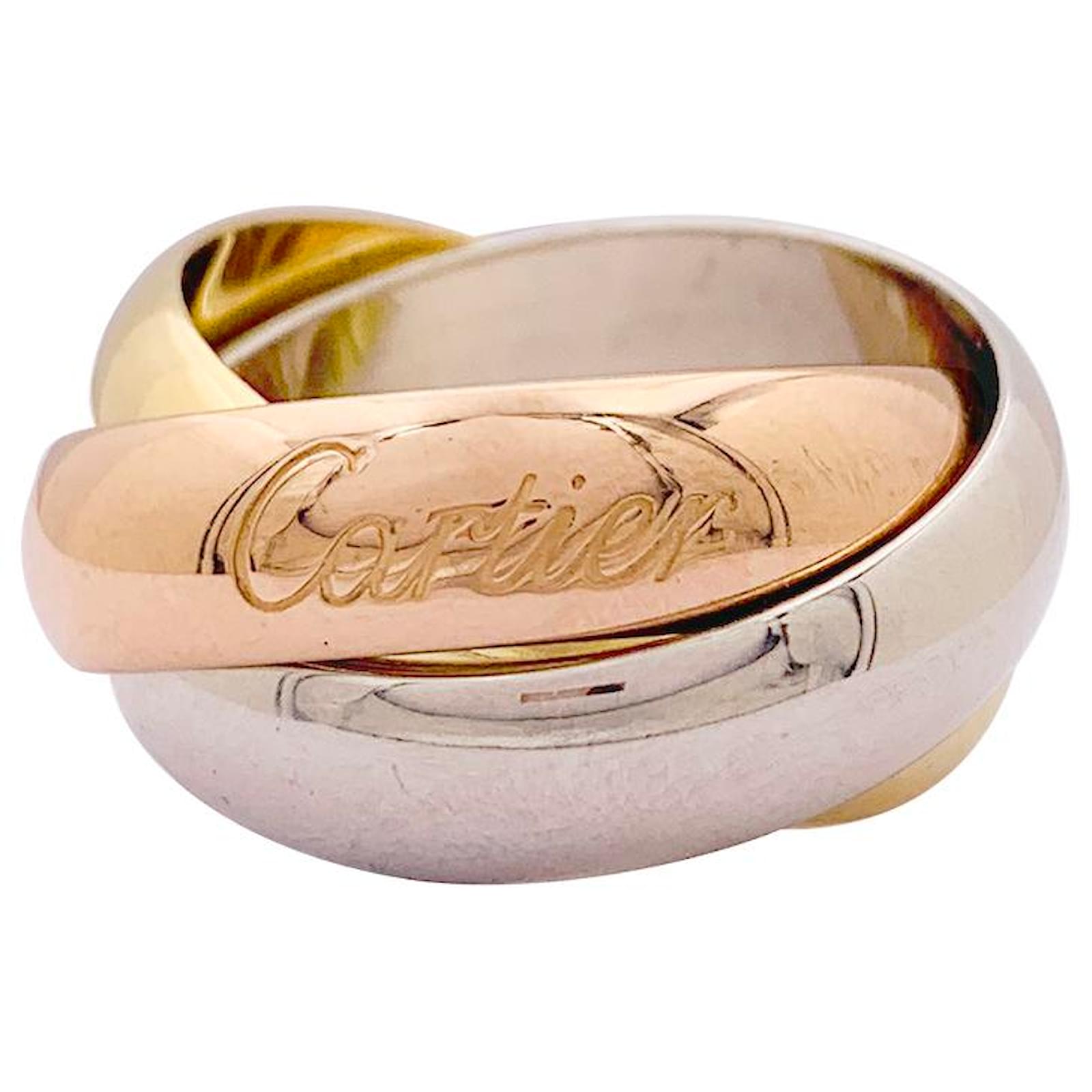 Cartier ring, 'Trinity', three golds. (Sold) - Joli Closet