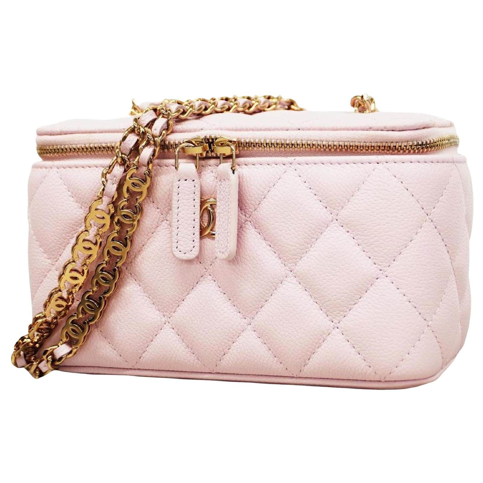 Chanel Vanity Pink Leather ref.1616656 - Joli Closet