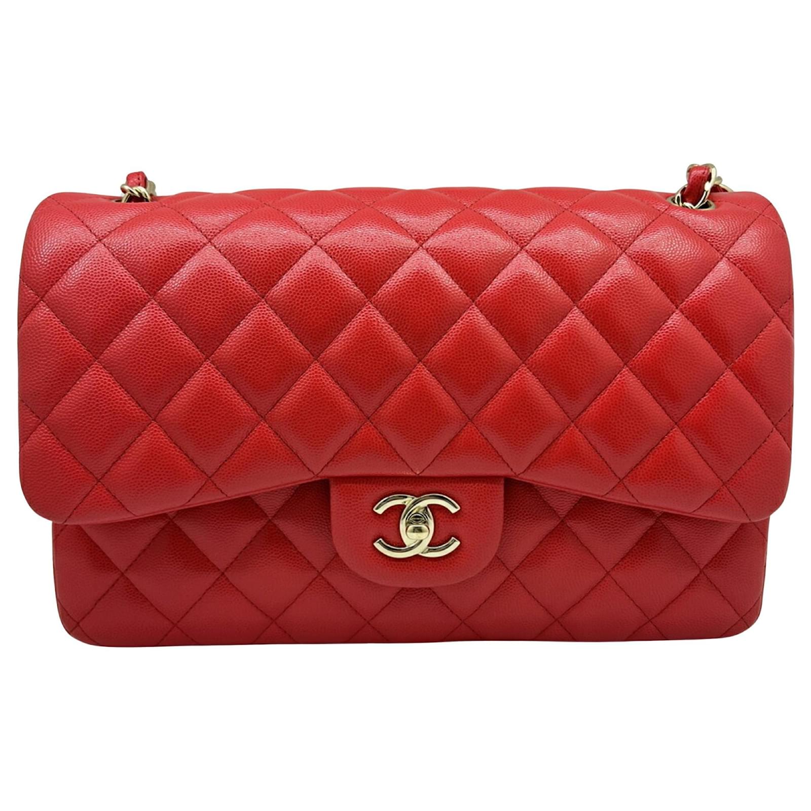 Chanel Timeless Red Leather ref.1617037 - Joli Closet