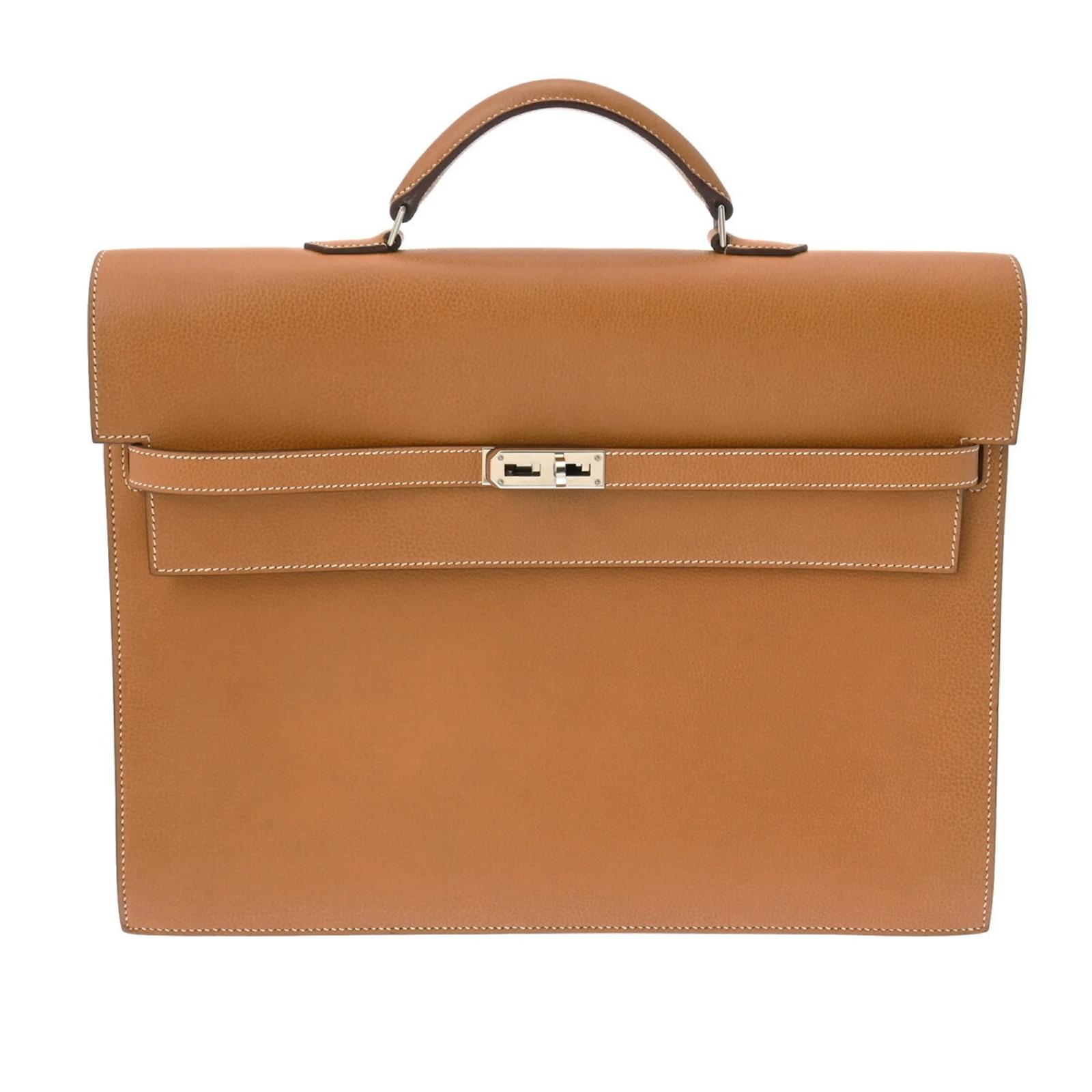 Hermès Hermes Kelly Depeche 38 Natural H Stamp Bag Leather ref.1617603 ...