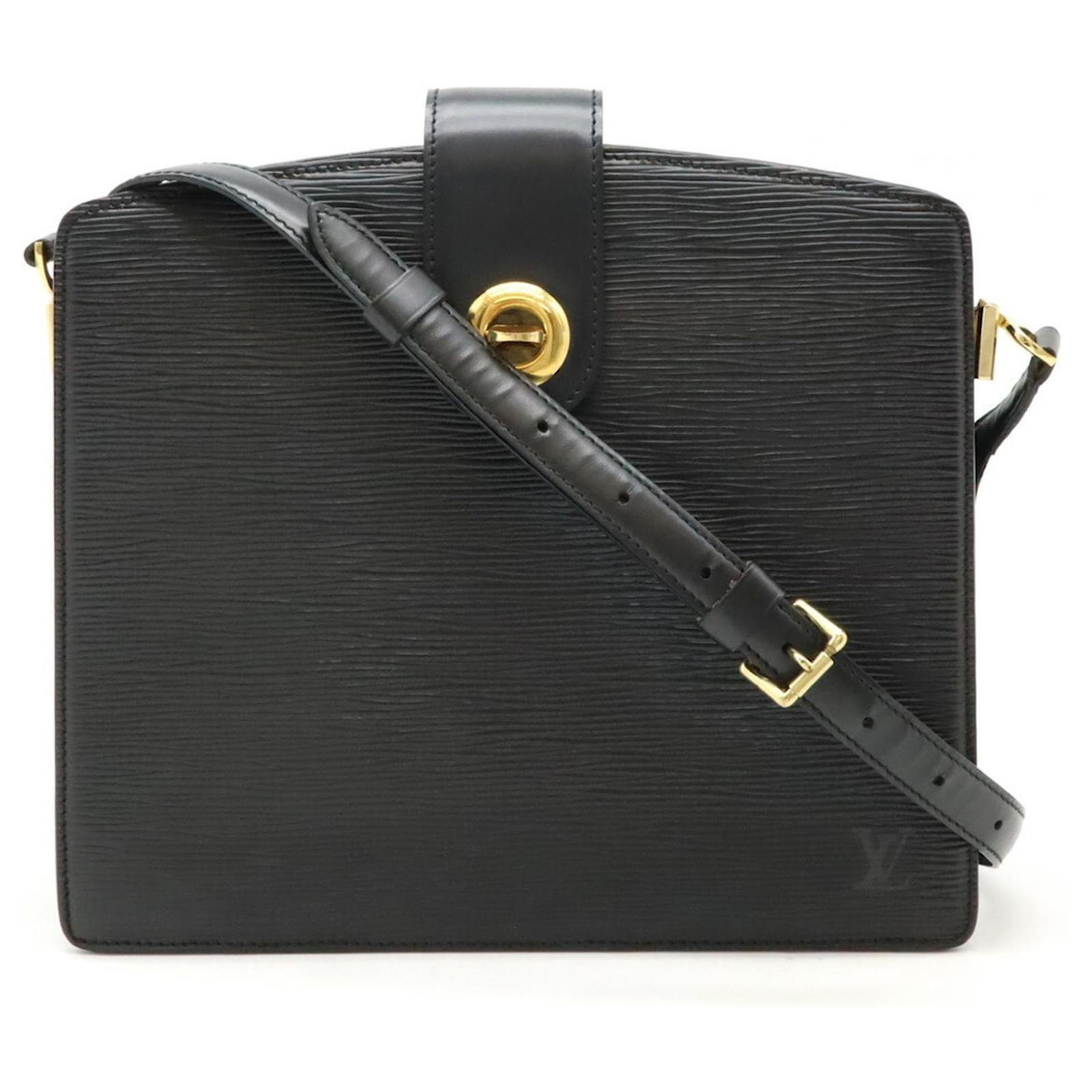 Louis Vuitton Epi Capuchin Shoulder Bag Black Leather ref.JC1618397 ...