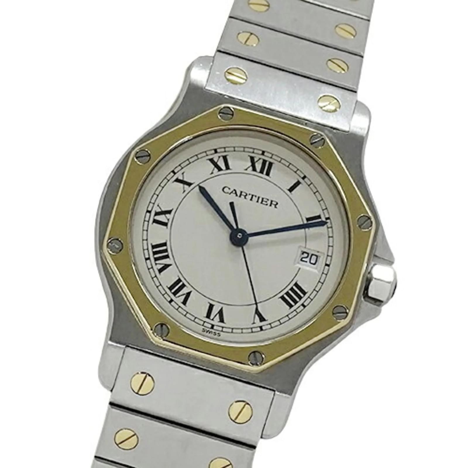 Cartier Boys' Wristwatch Santos Octagon Date ref.1619440 - Joli Closet
