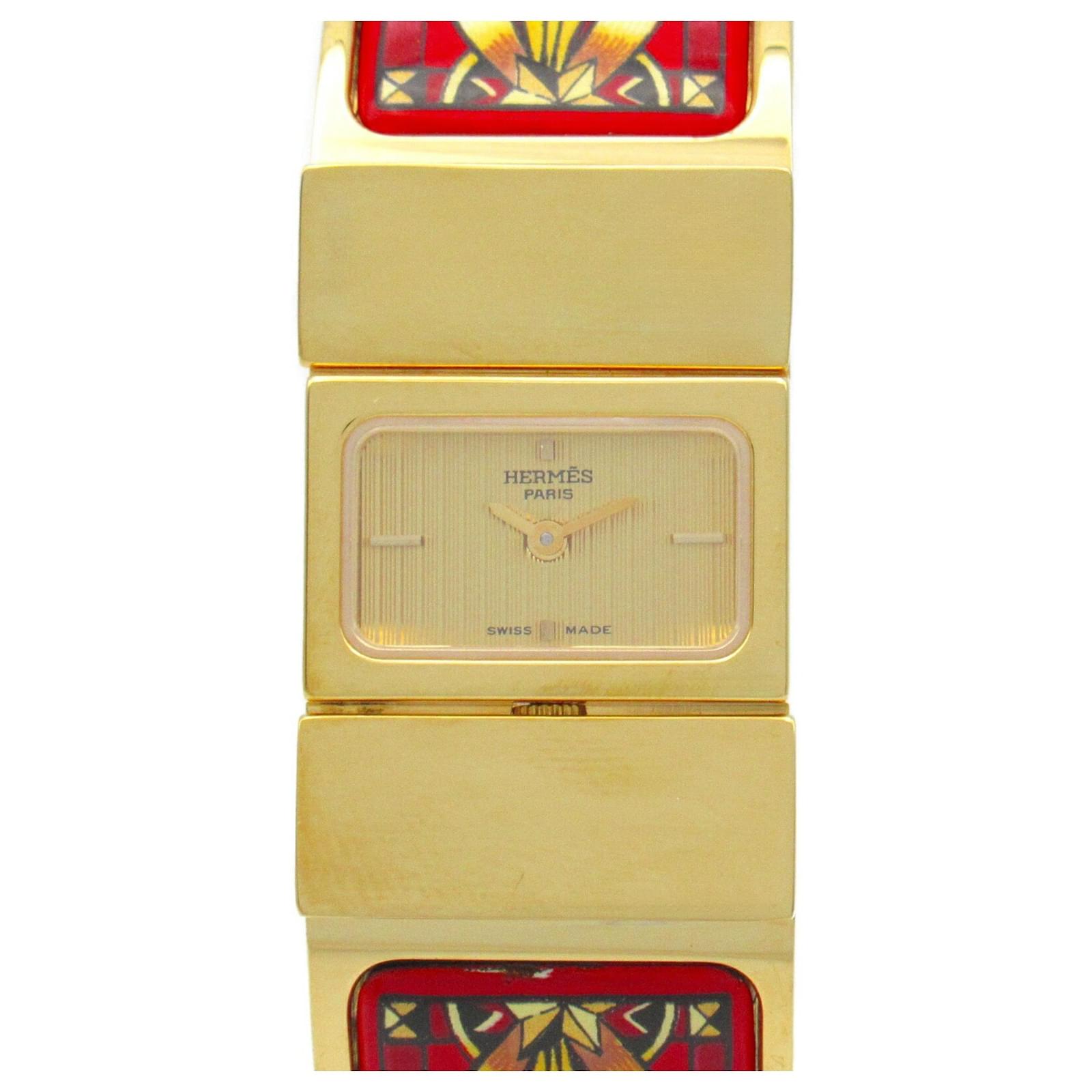 Hermès Hermes HERMES Loke Gold Plated Ladies Watch ref.1621034 - Joli ...