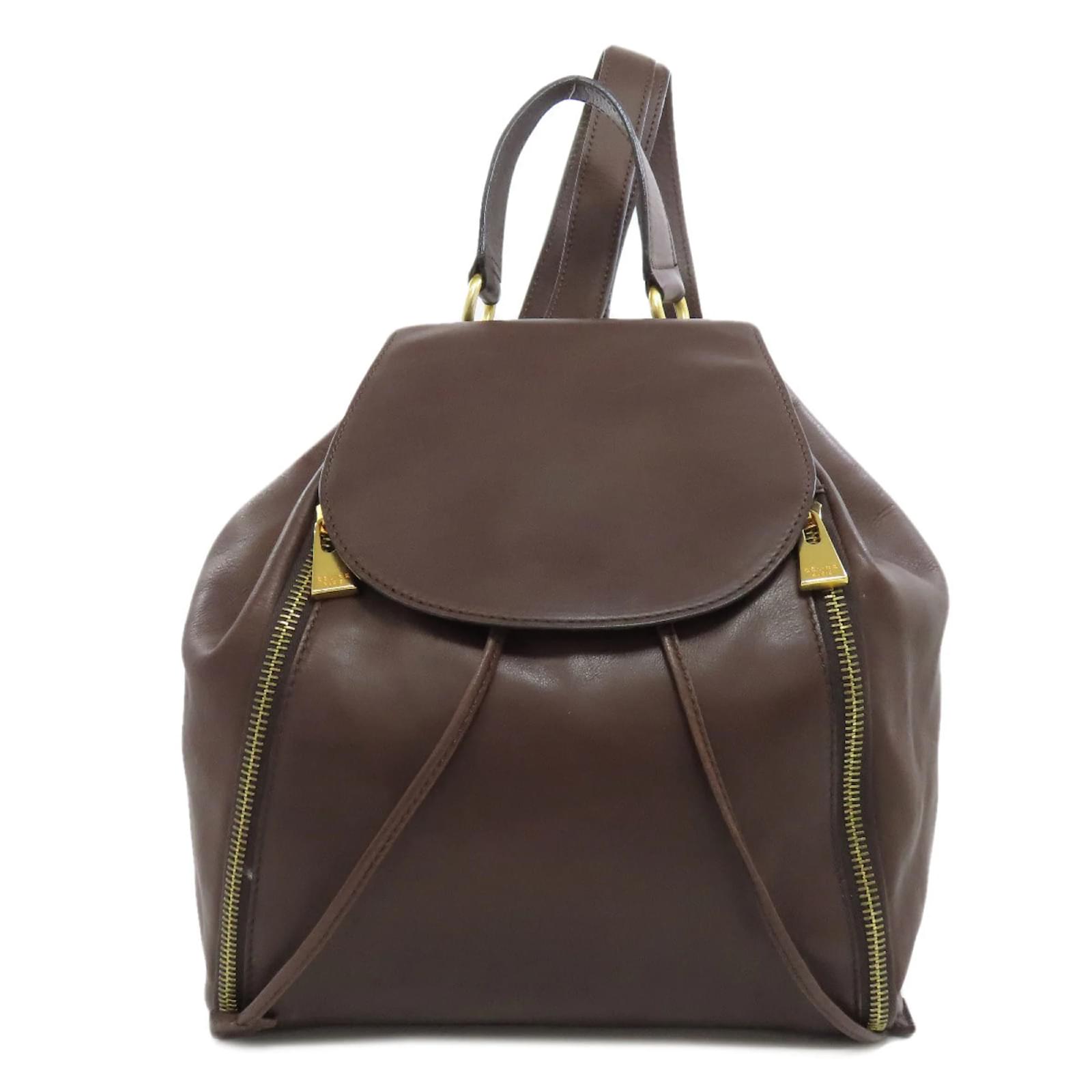 Céline Celine Brown Leather Backpack ref.1621553 - Joli Closet