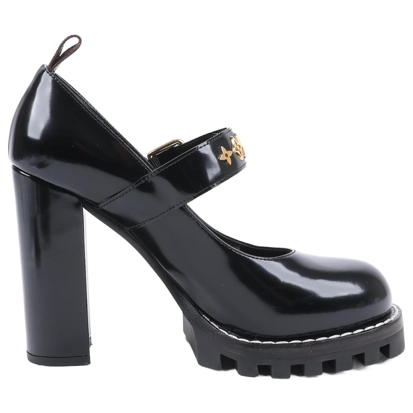 Louis Vuitton Star Trail Line 21 years Patent Leather Strap Pumps 38.5 ...