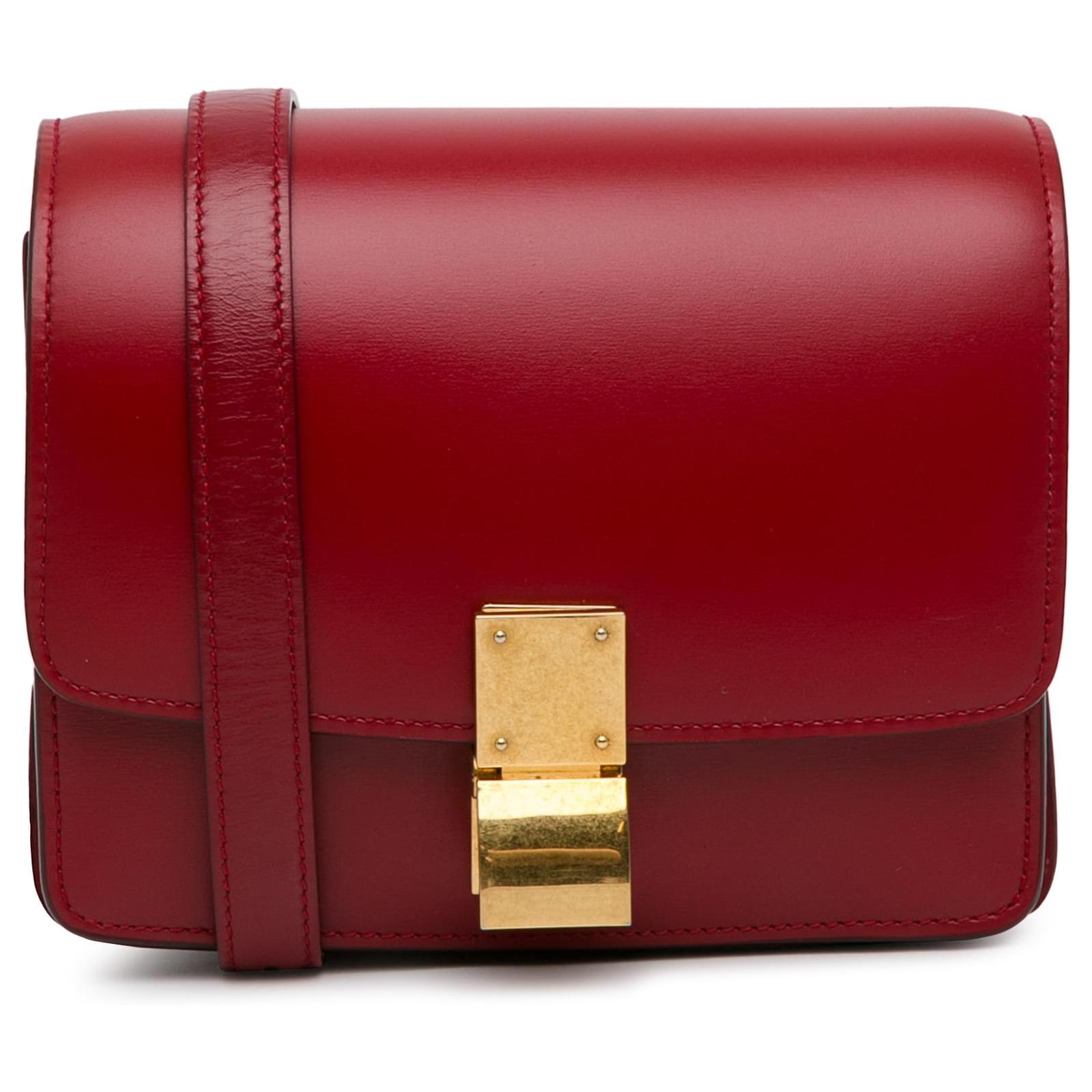 Céline Celine Red Small Classic Box (Sold) - Joli Closet