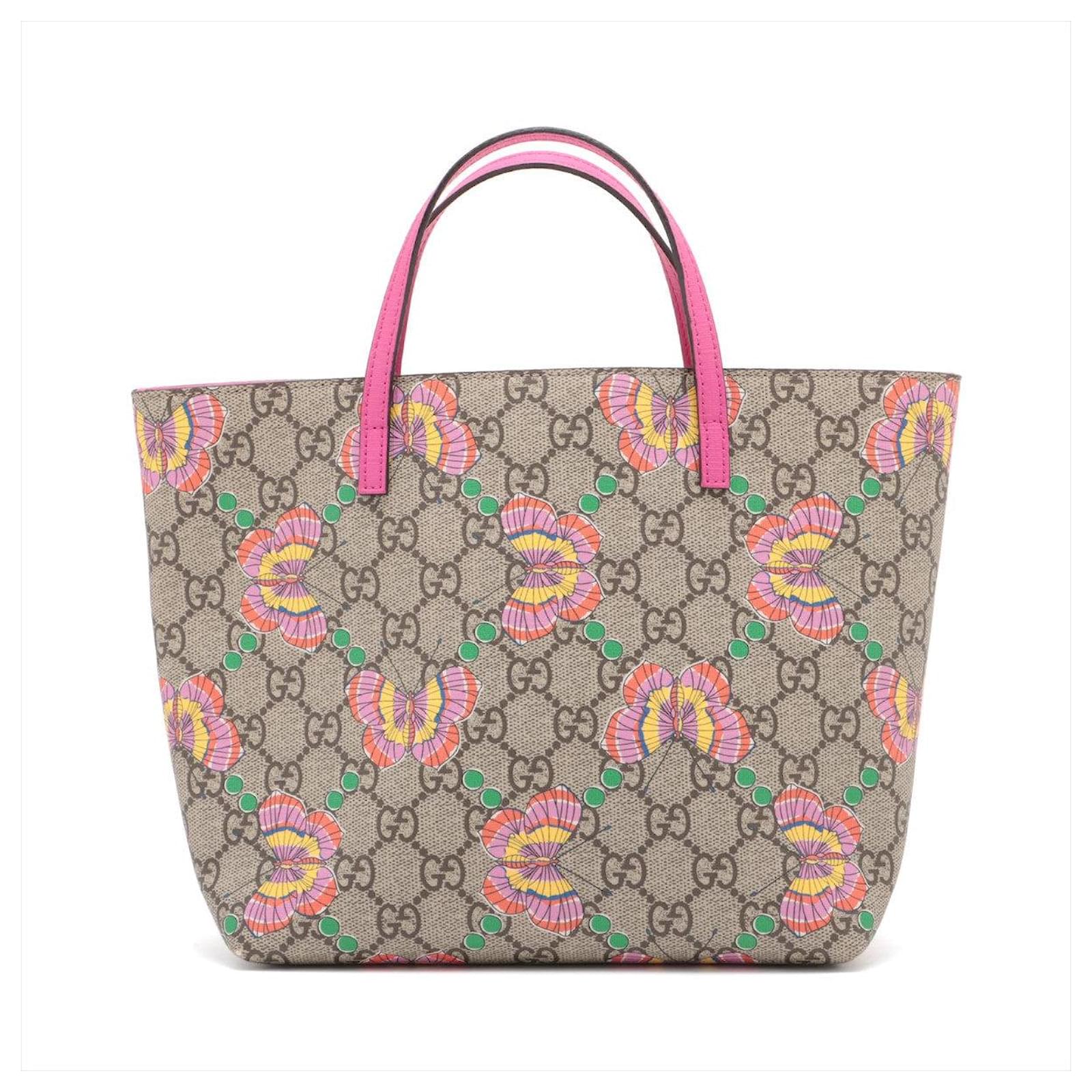 Gucci GG Supreme Handbag Beige Brown Leather ref.1622919 - Joli Closet