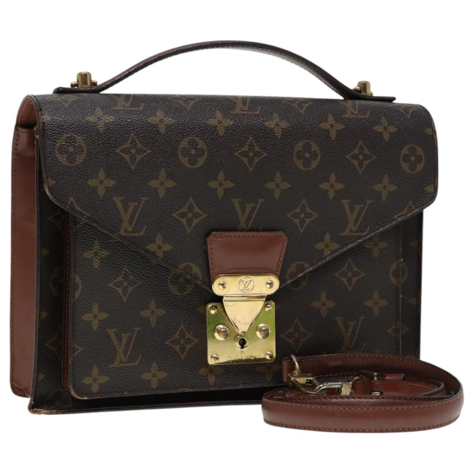 LOUIS VUITTON Monogram Monceau 28 Hand Bag 2way M51185 LV Auth 87562 ...