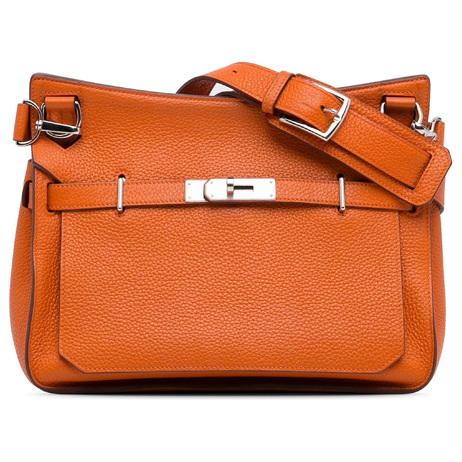 Jypsiere Hermès HERMES Handbags Leather Orange ref.1623592 - Joli Closet