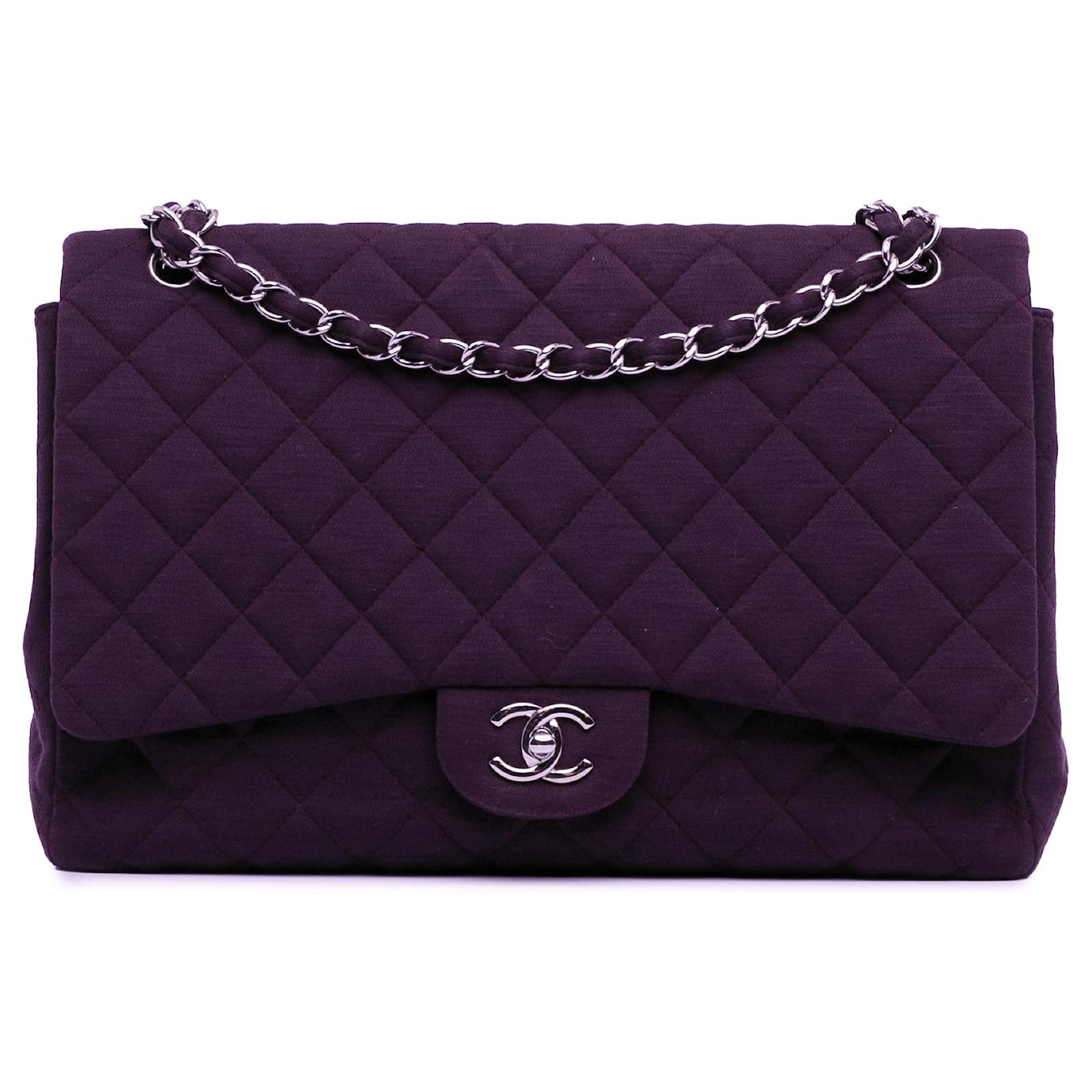 CHANEL Handbags Cotton Purple ref.1623612 - Joli Closet